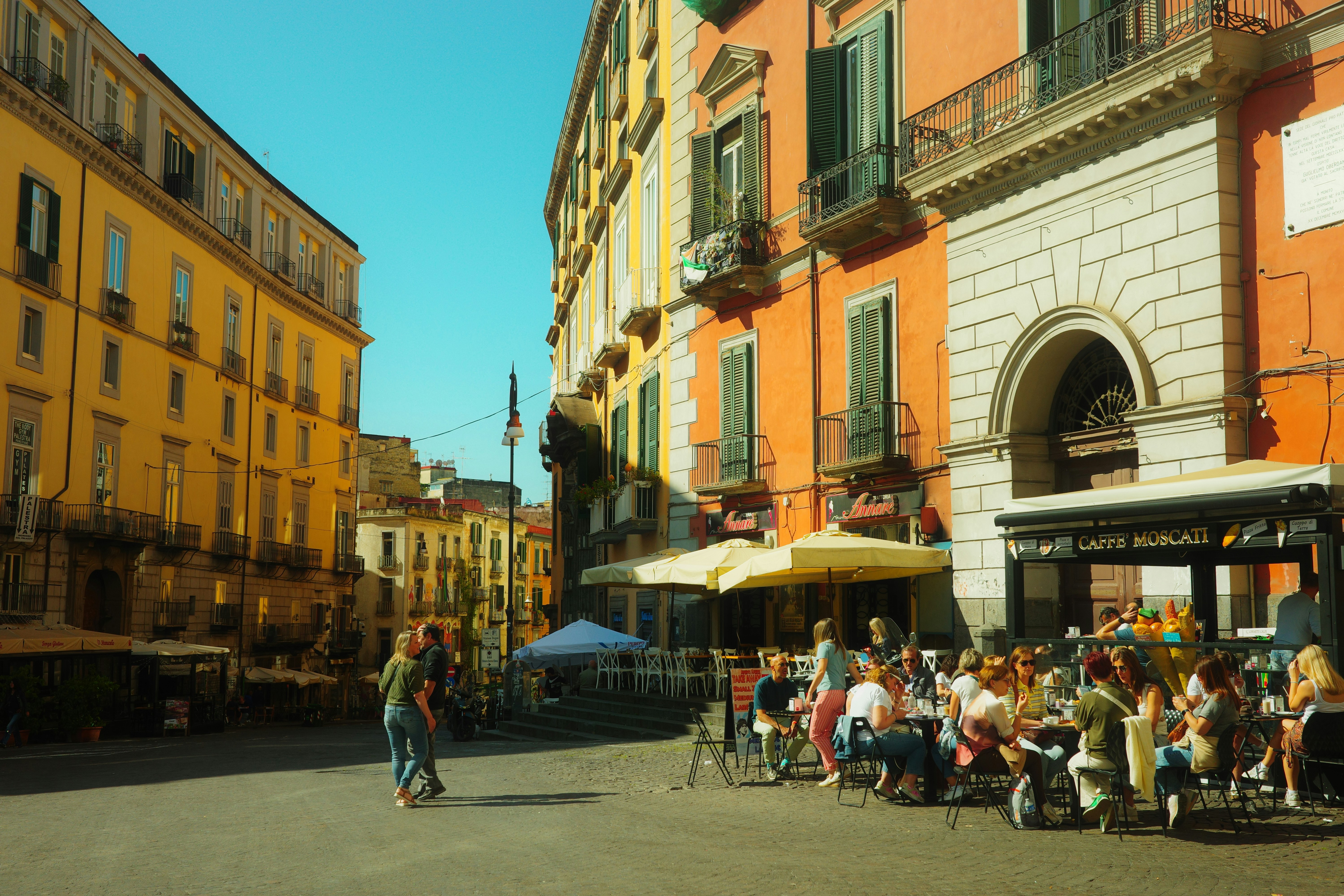 Cobbled Piazza in Sunlit Color