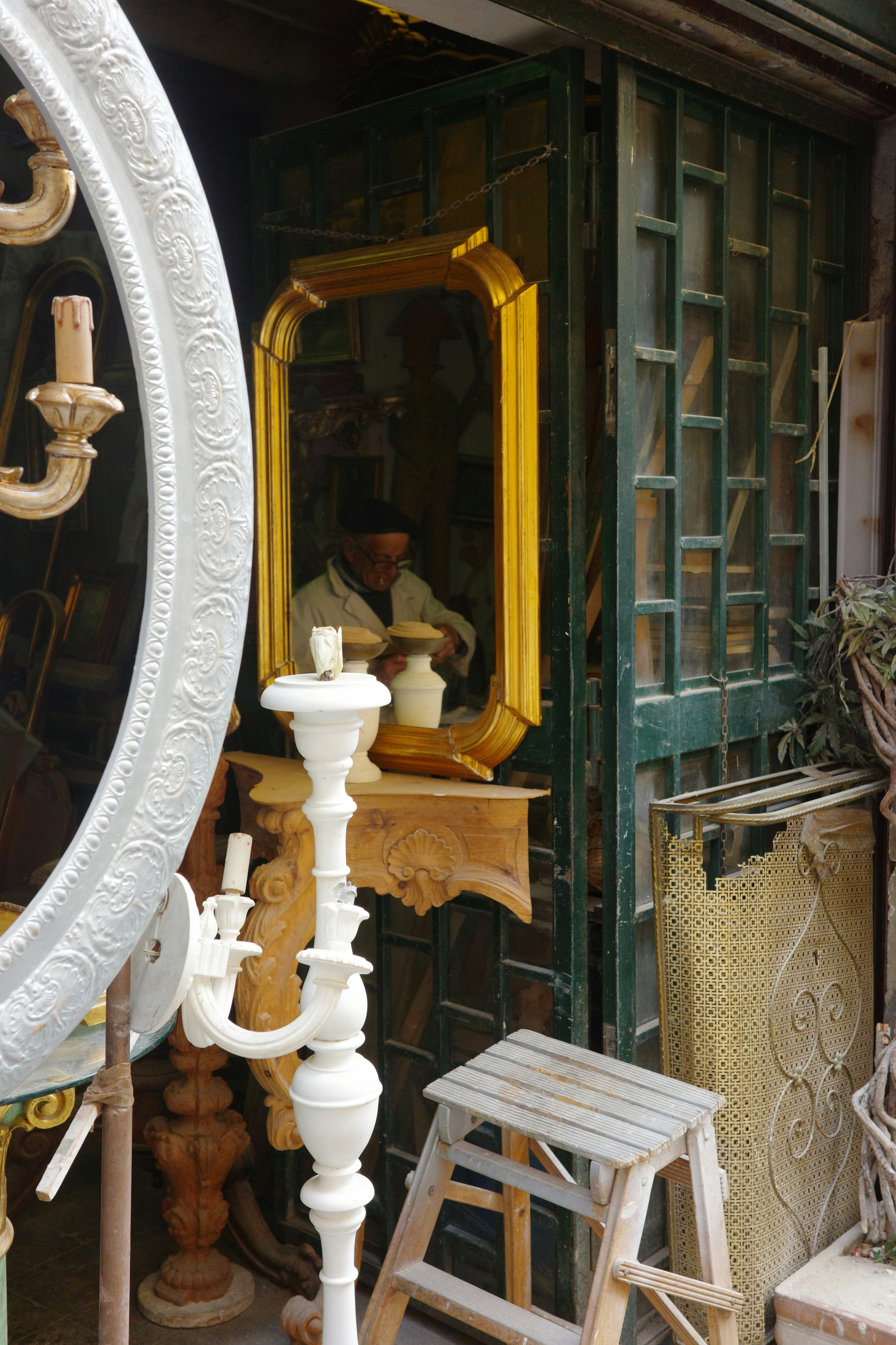 The Vintage Workshop Through a Green Door