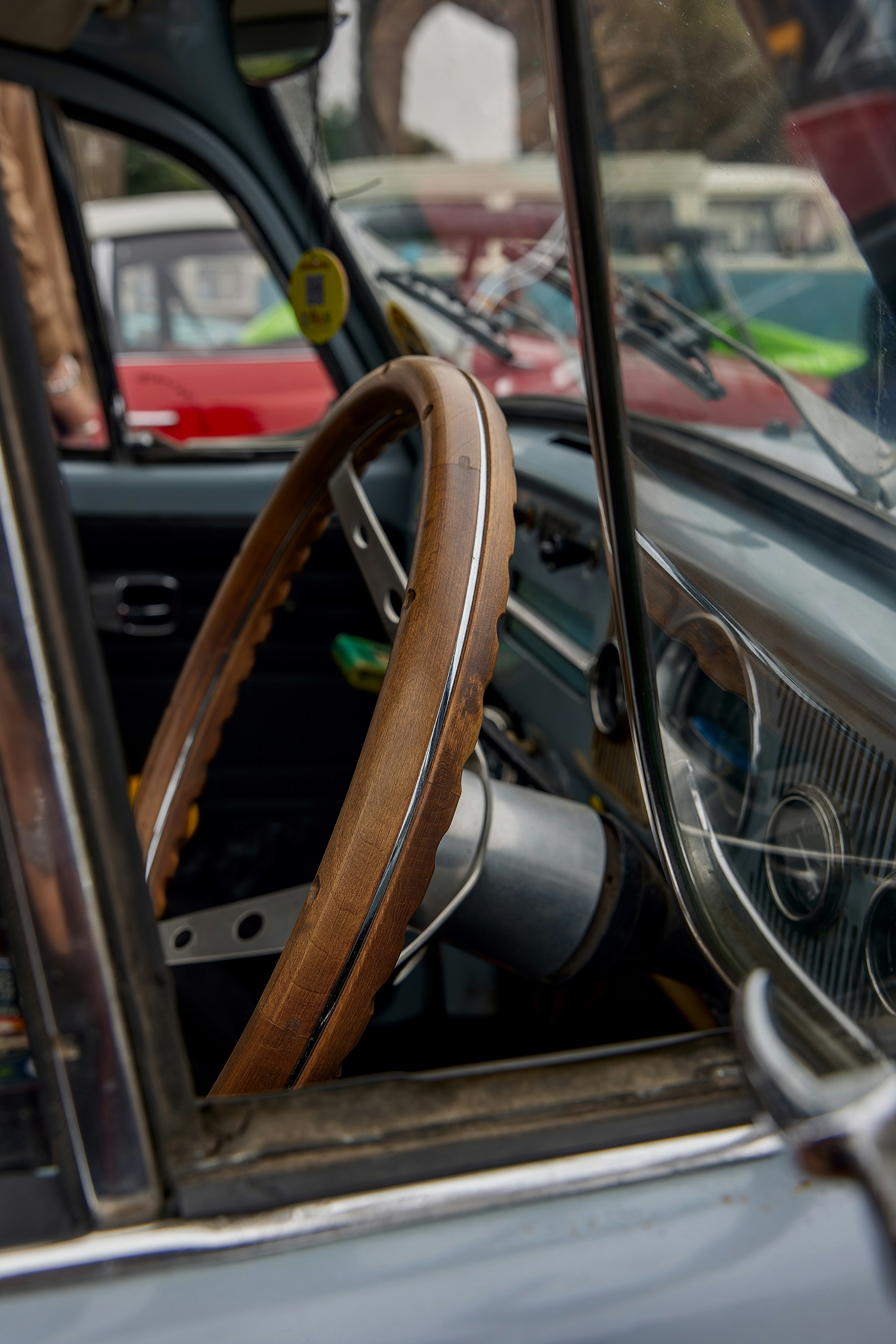Steering Through Time: The Worn Wood and Glass Cockpit