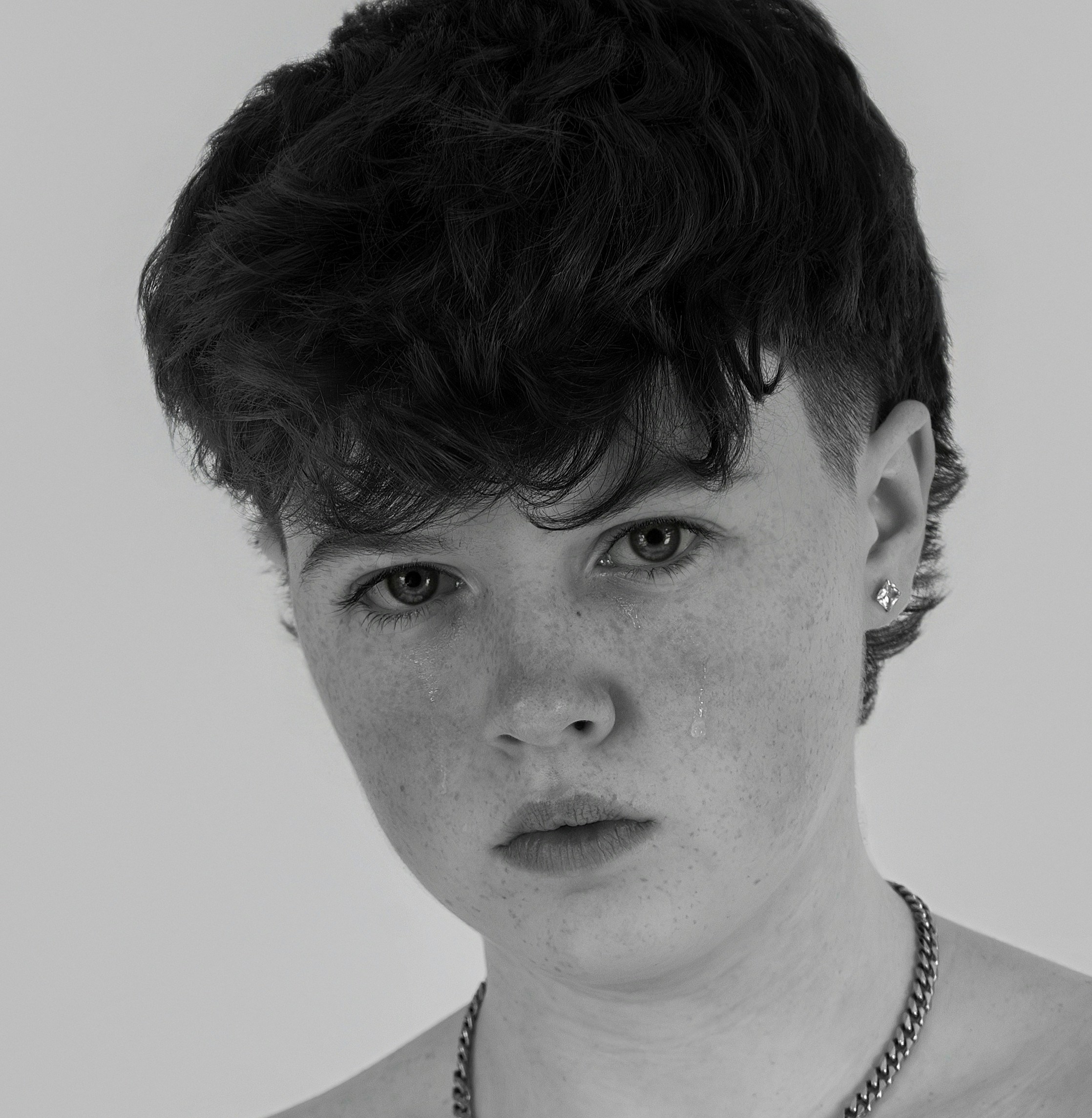 Soft Light, Sharp Gaze: A Portrait in Mono