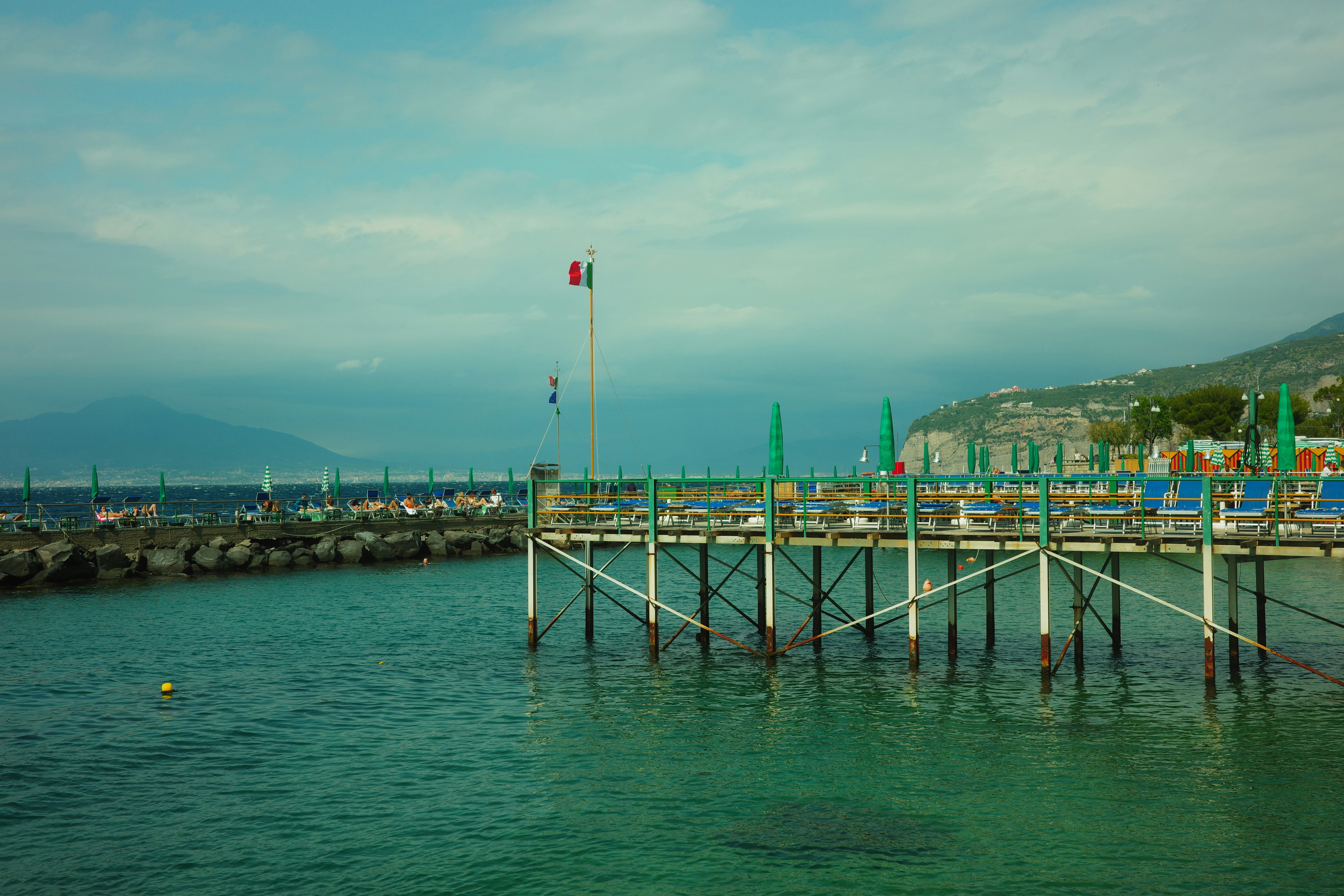 Pier Under a Calm Piedmont Sky