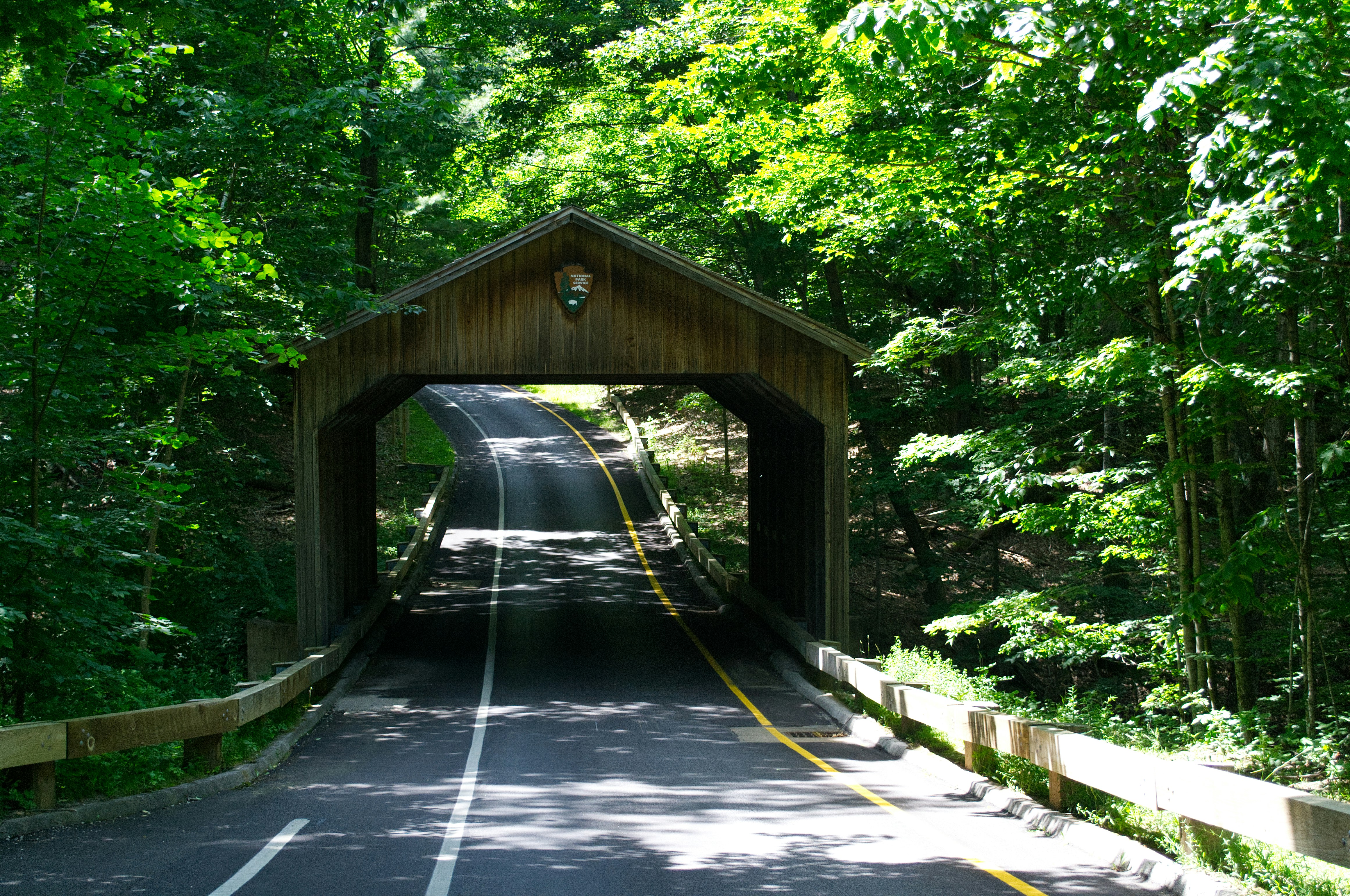 Road Through the Green Arched Bridge