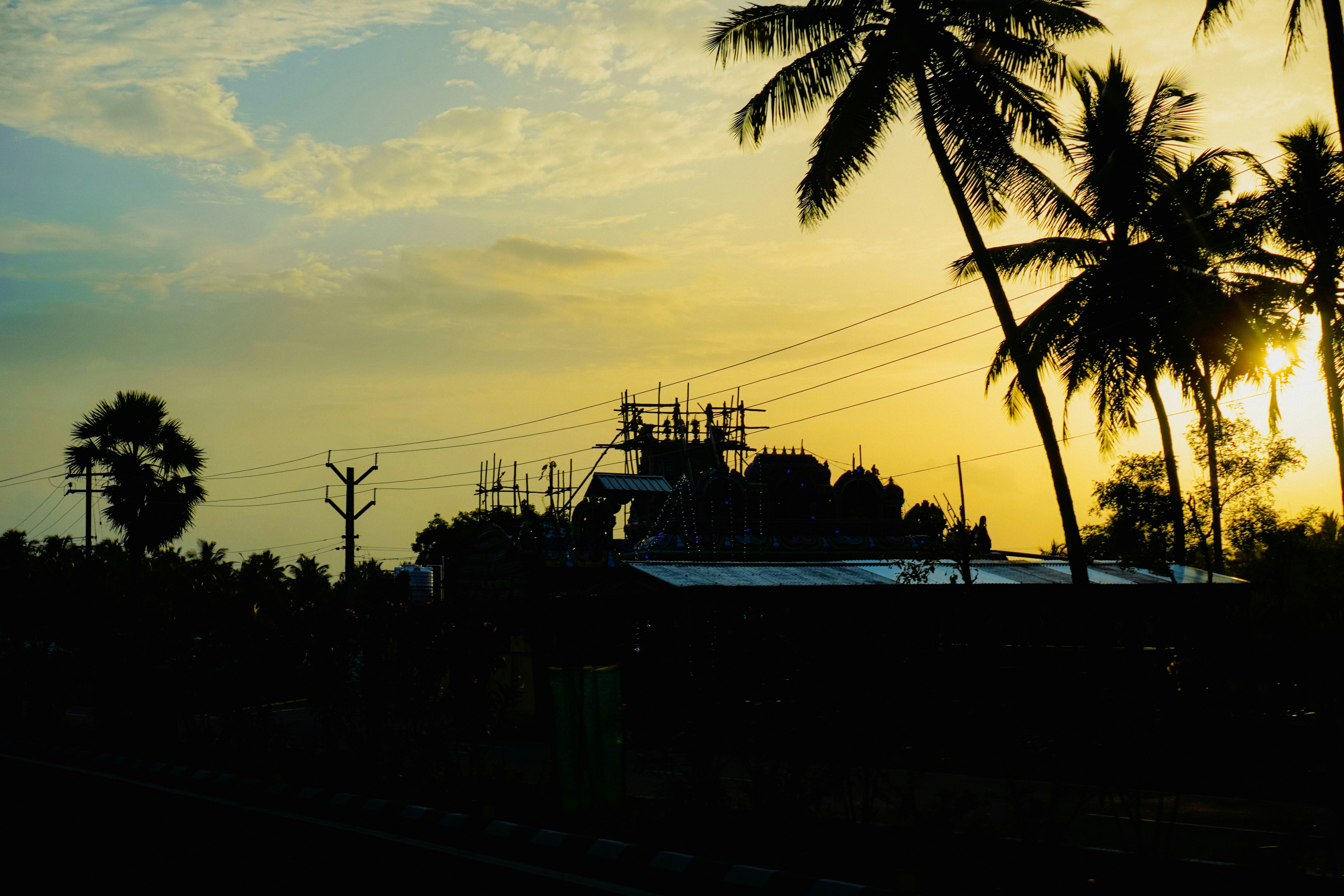 Silhouetted Skyline at Golden Hour