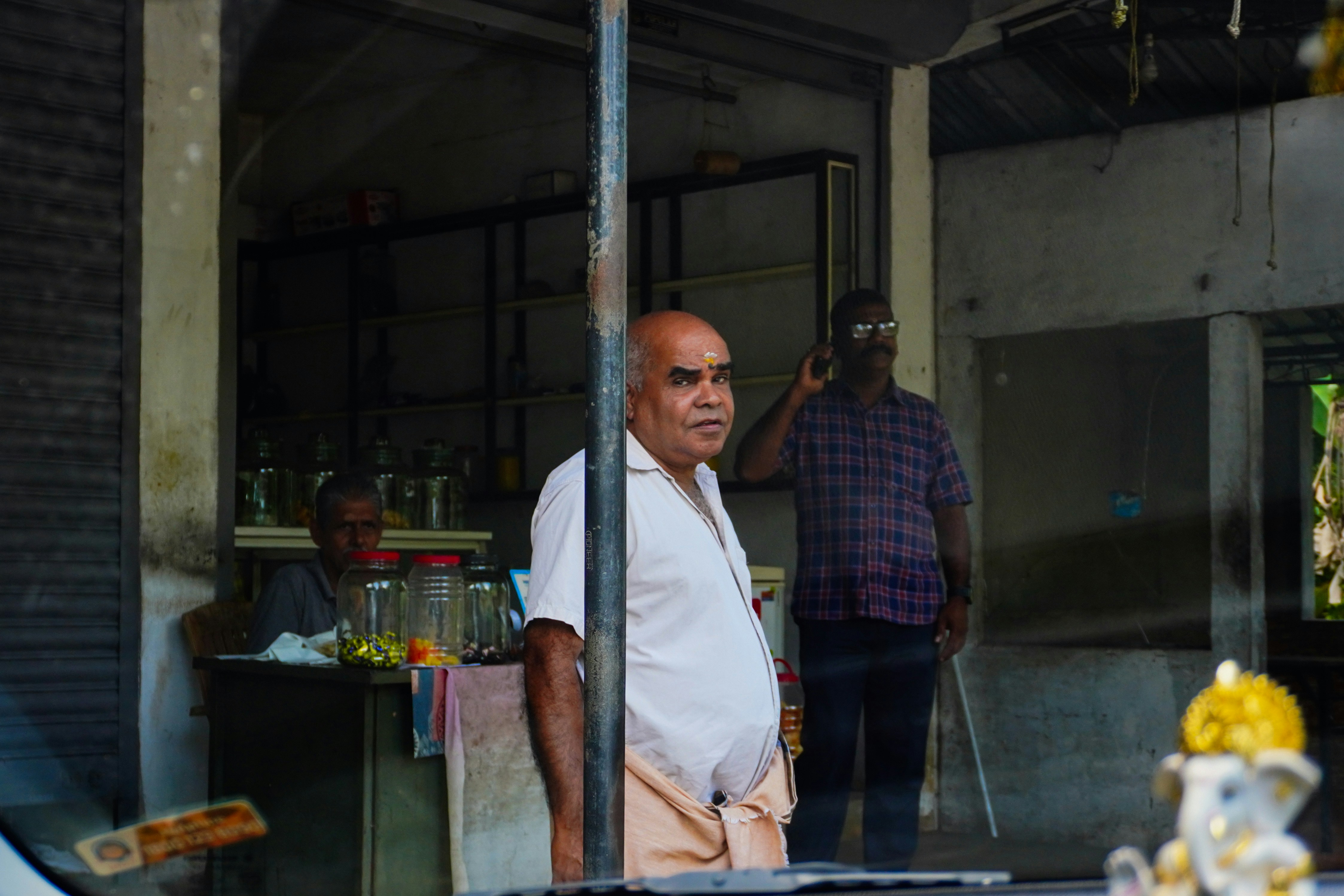 Portrait at a Market Stall: The Bald Gentleman in White