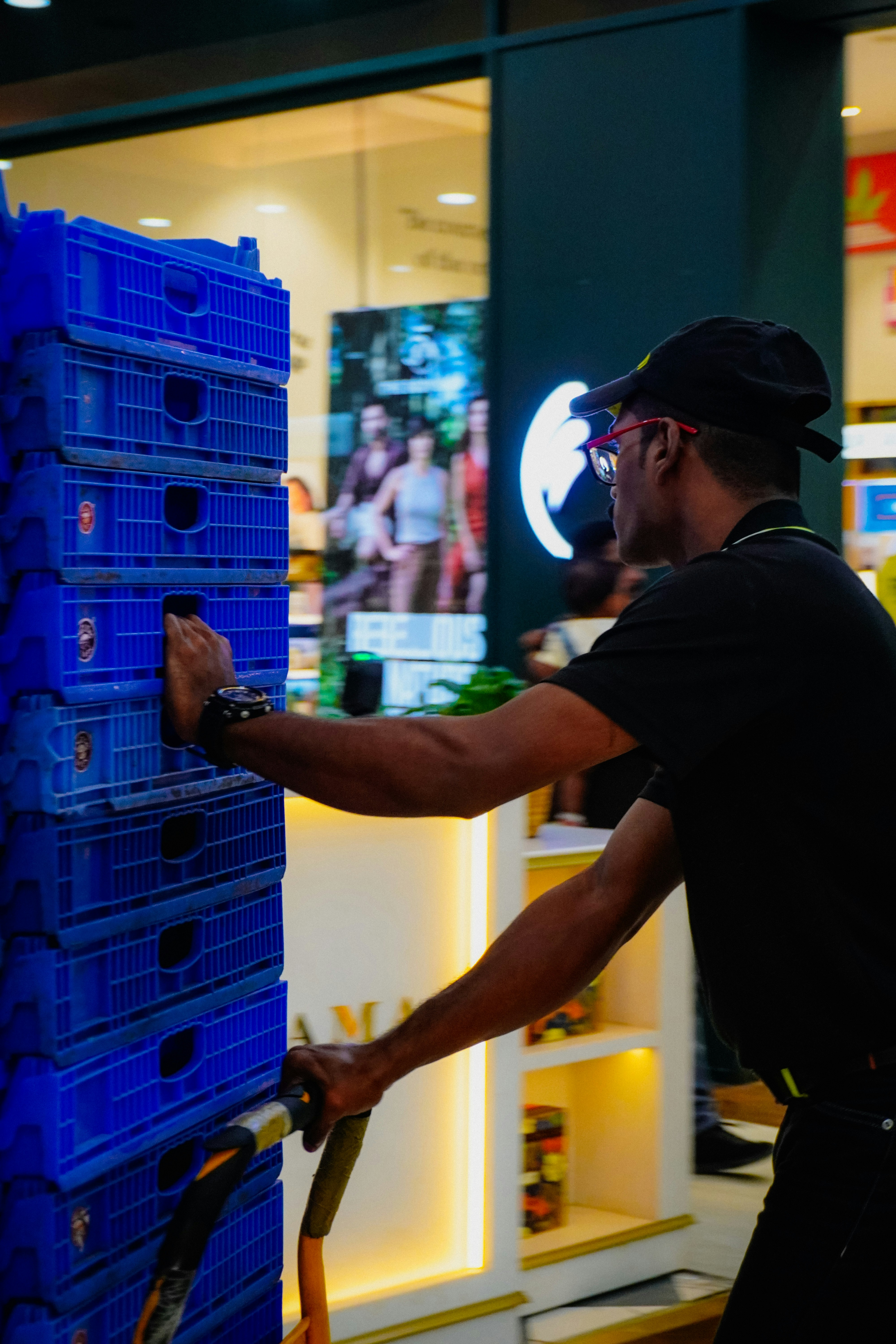 Shifting Load: A Warehouse Hero in Motion