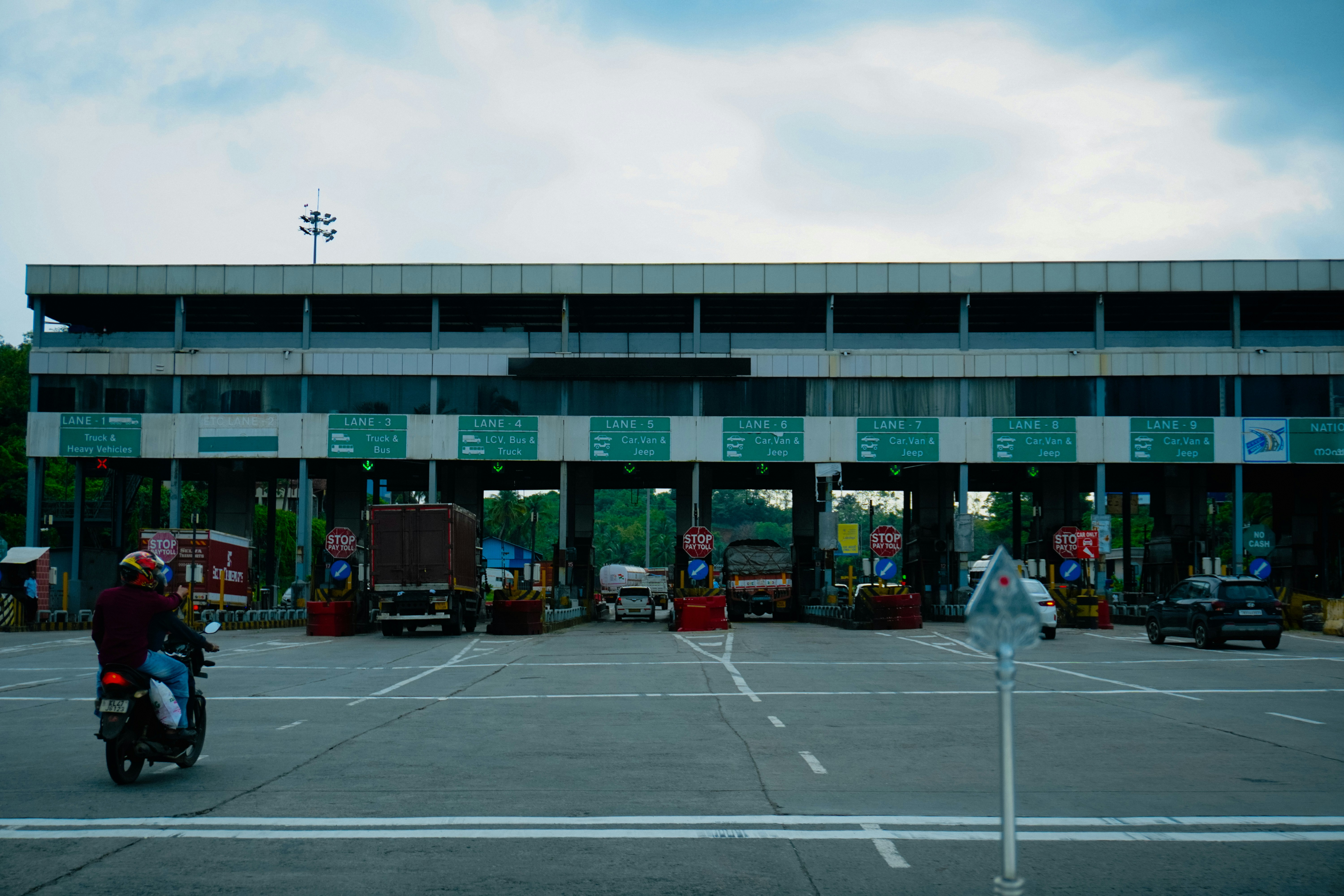 Toll Plaza Quietly Brimming with Activity