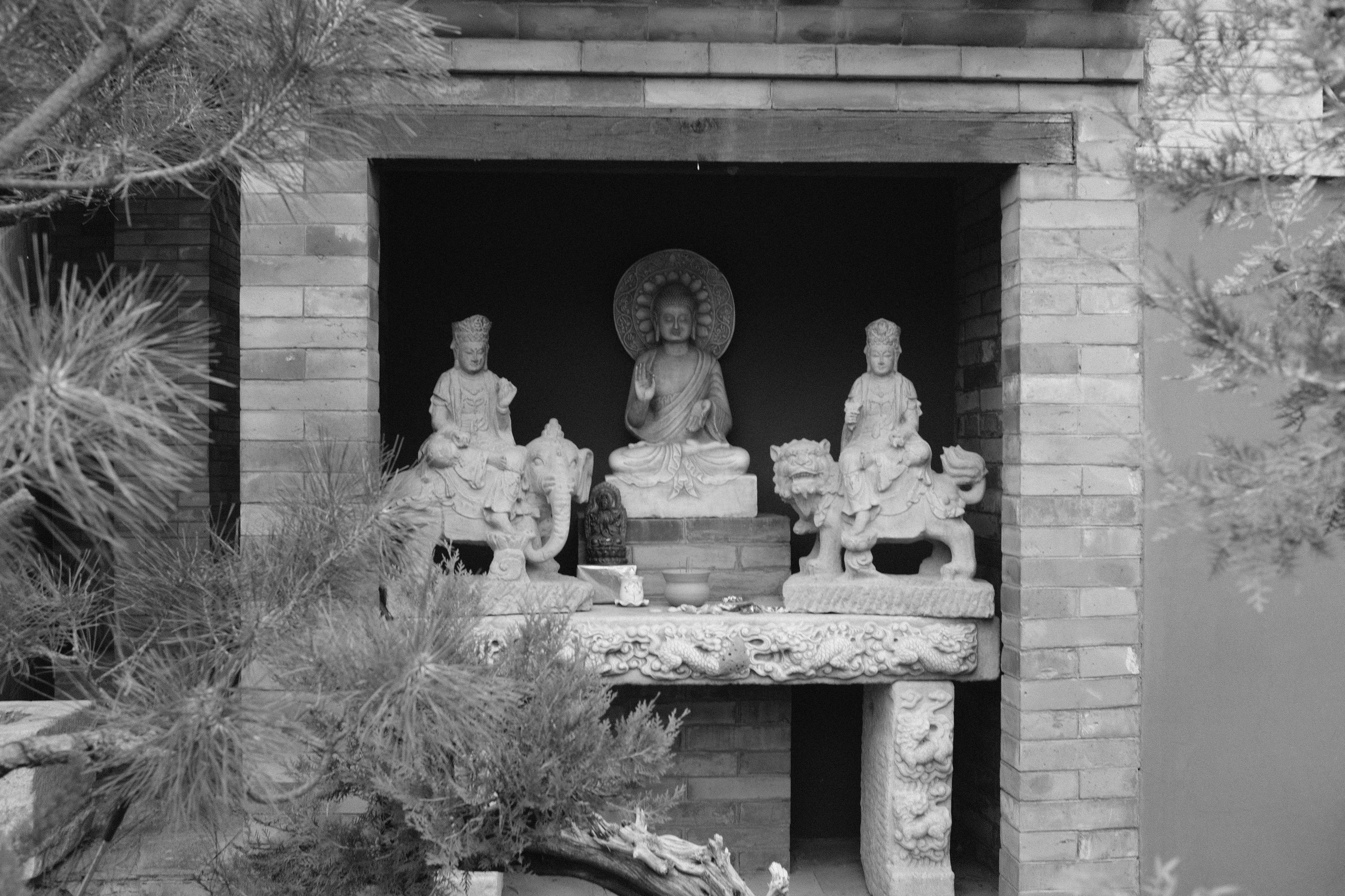 Quiet Shrine in a Stone Niche
