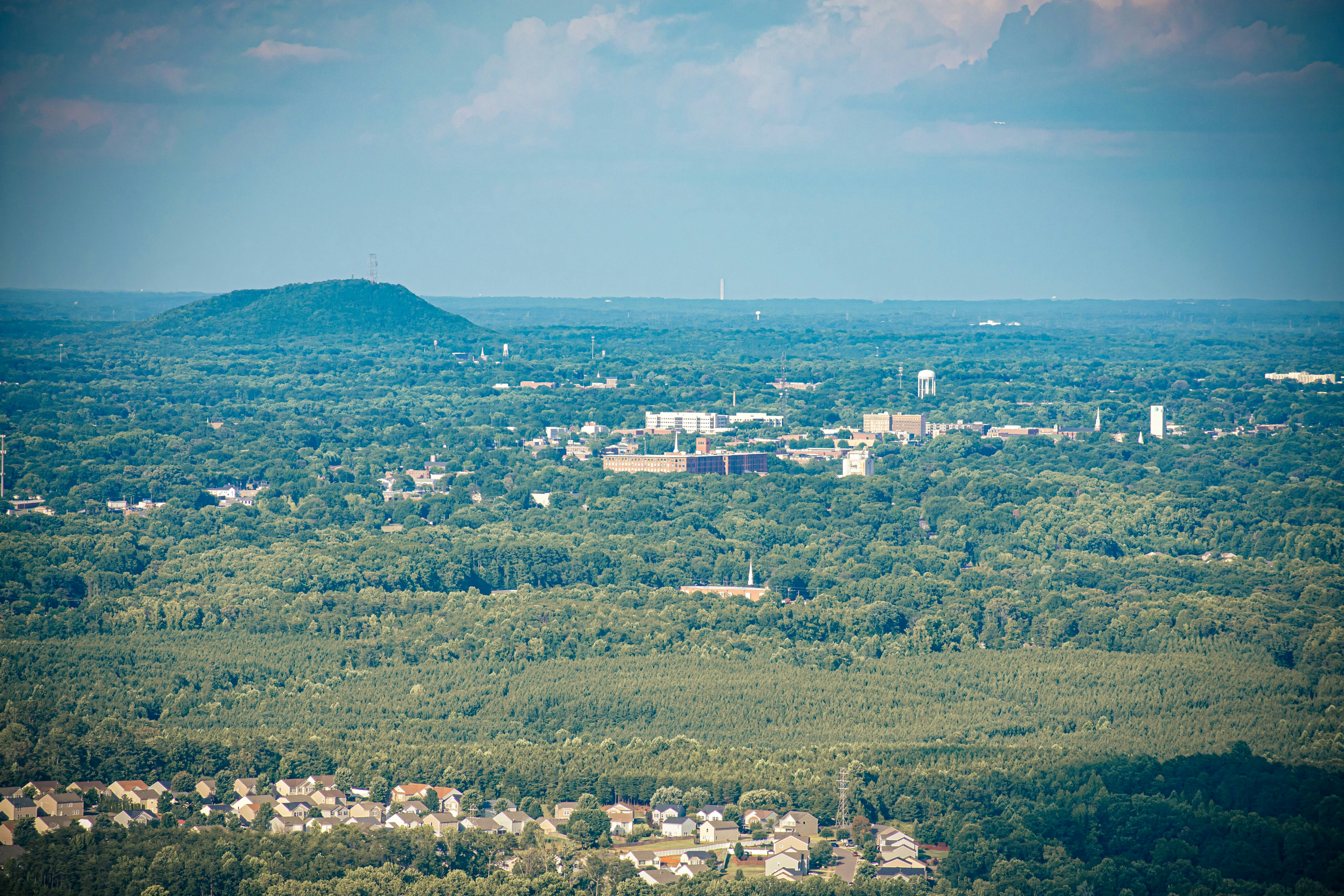 A Quiet Horizon: Distant Hill and Forest Panoramic