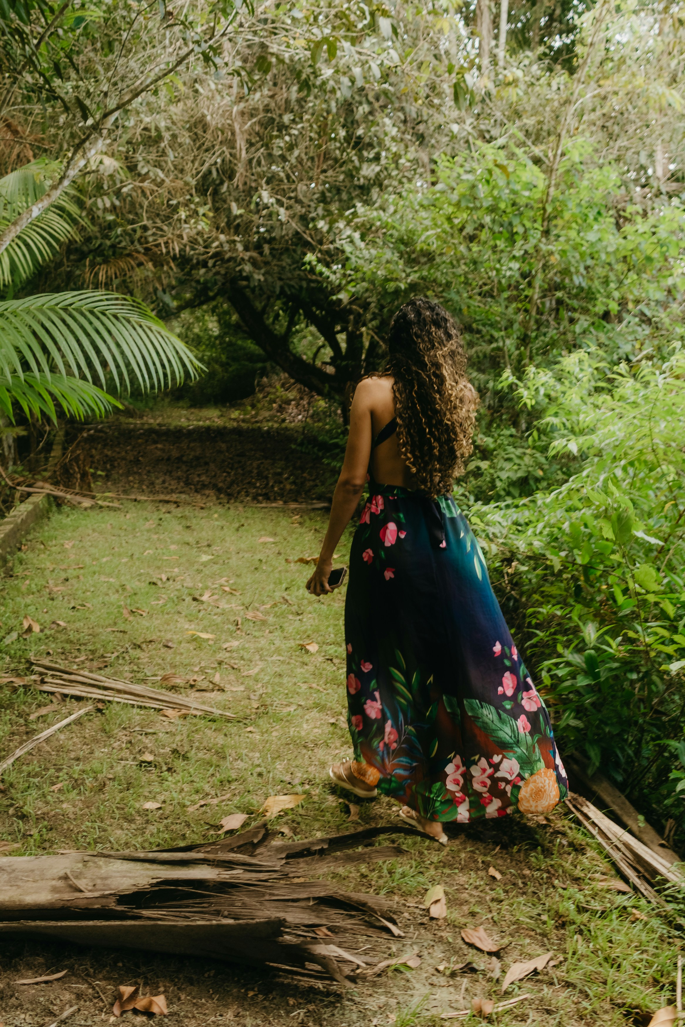 Three-quarter Portrait on a Leafy Path