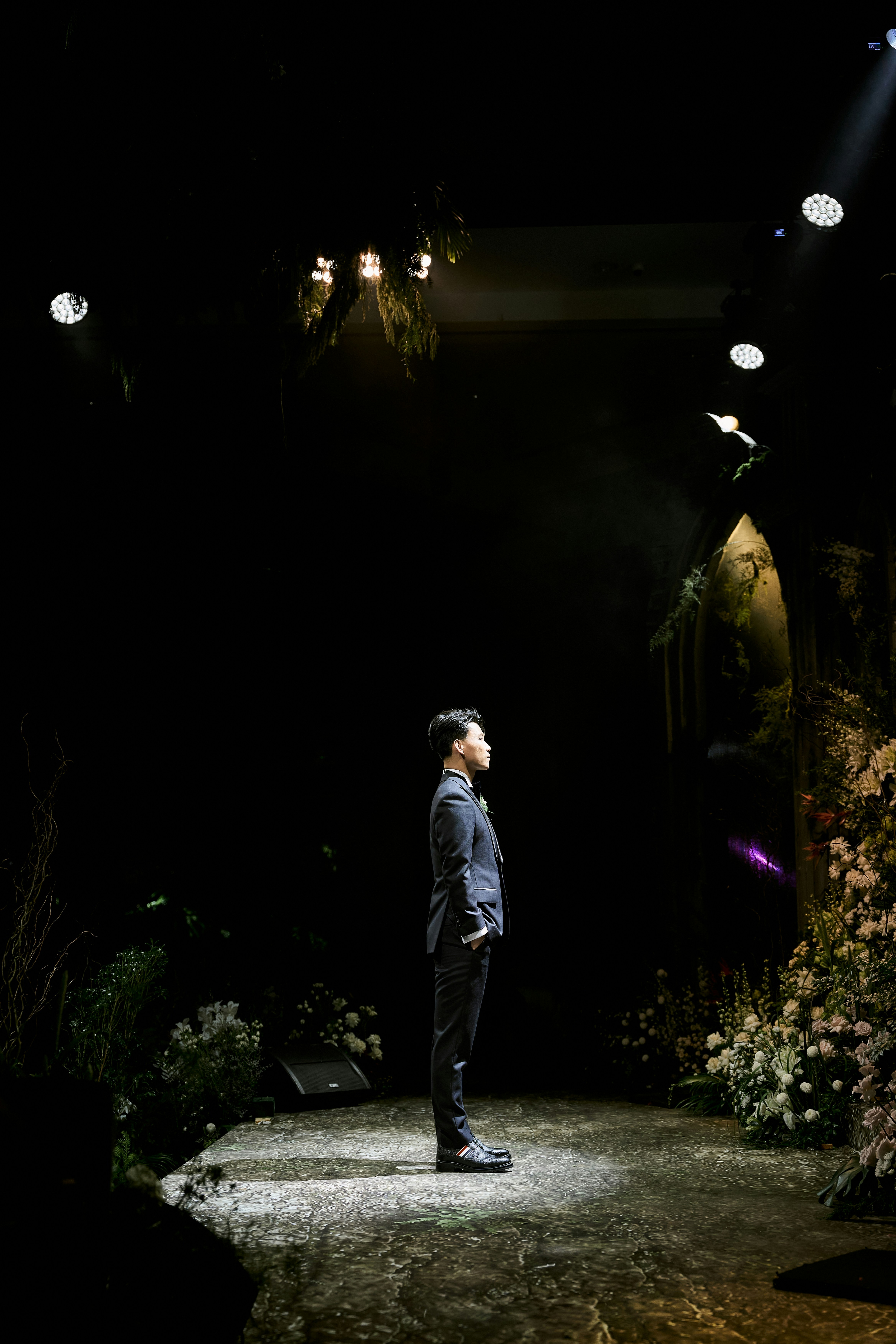 Portrait on a Dim Event Stage