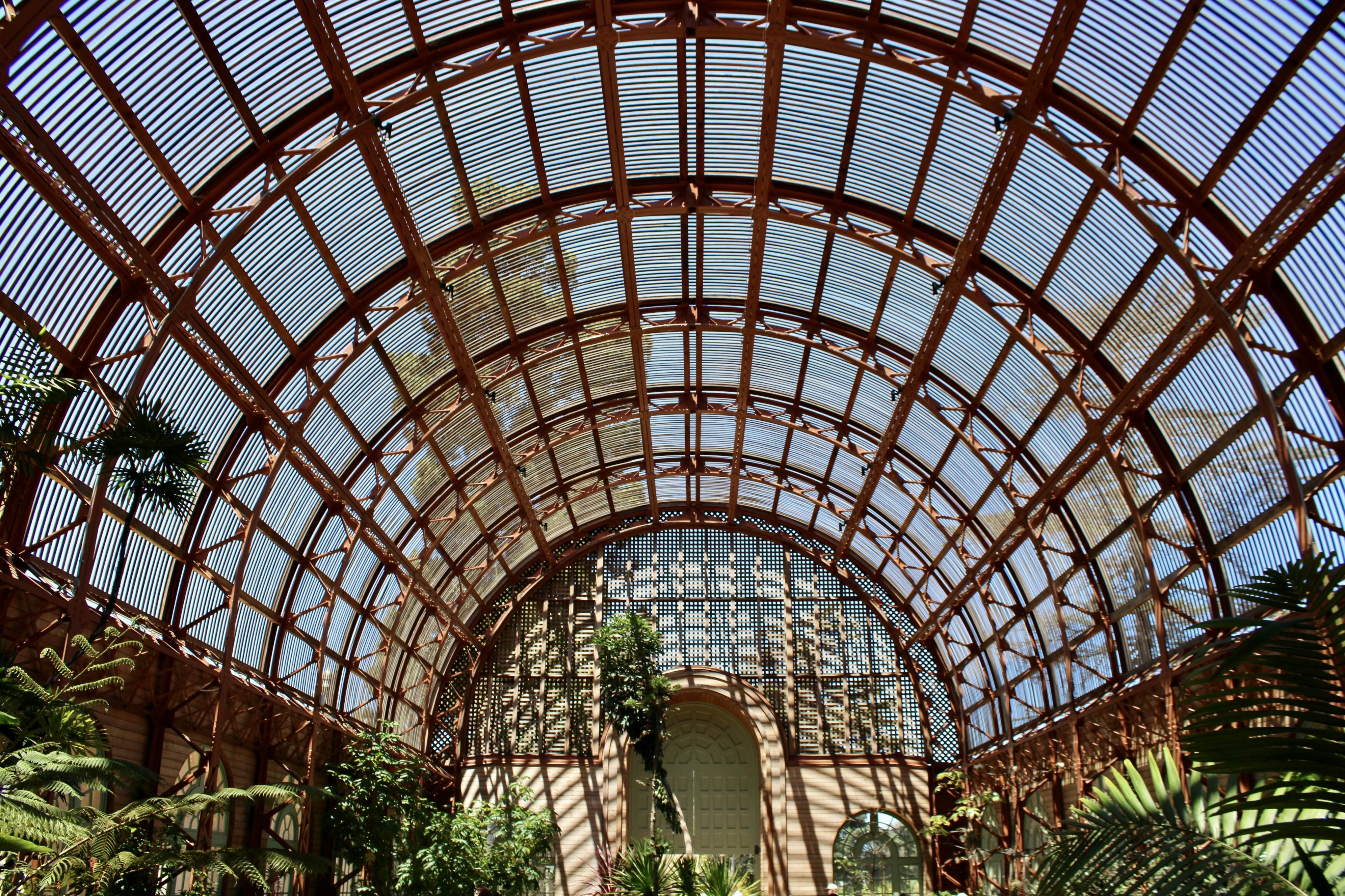 Architectural Glasswork: A Conservatory’s Gridded Arches
