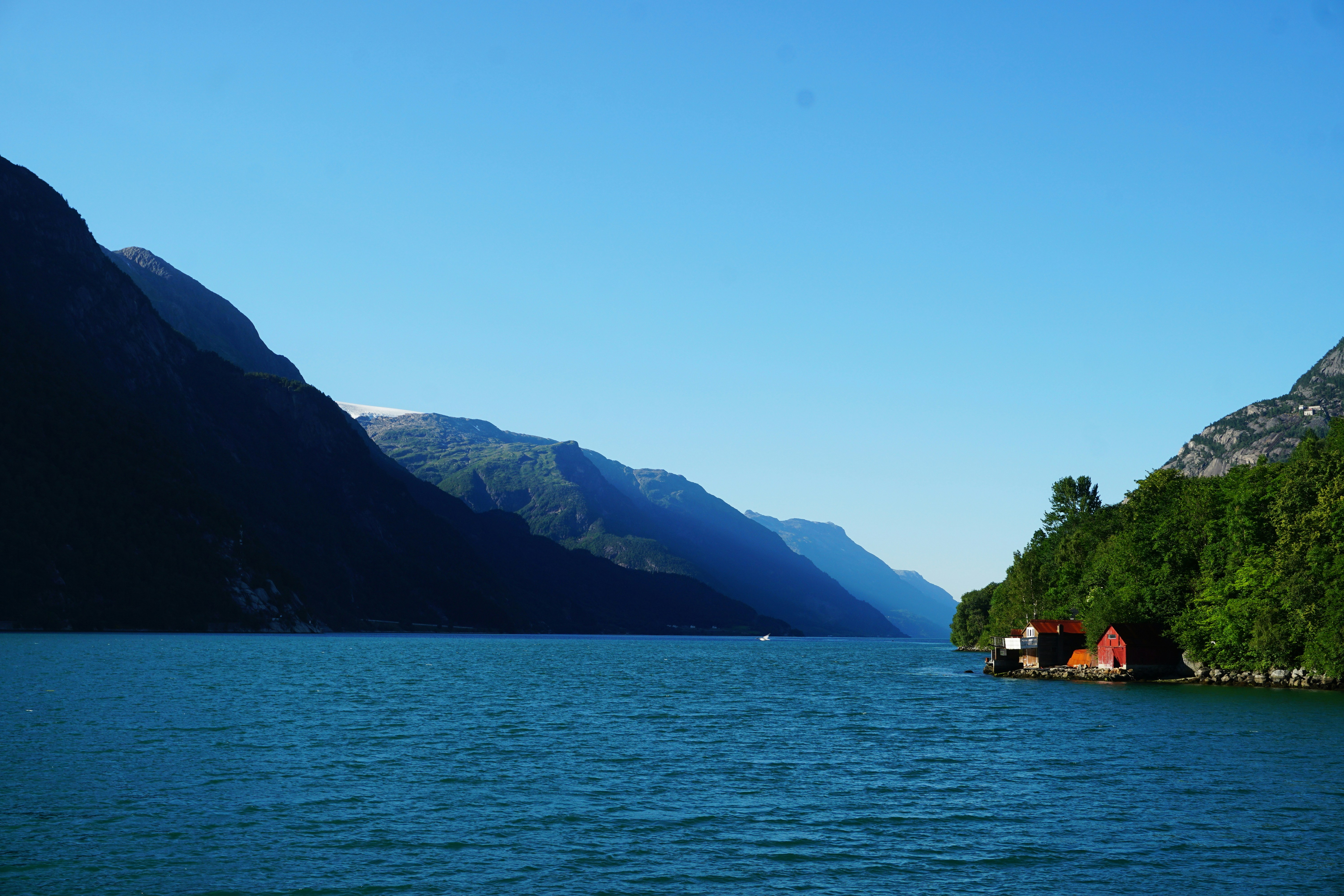 A Fjord-Laced Horizon: Quiet Blue Waters and Distant Peaks