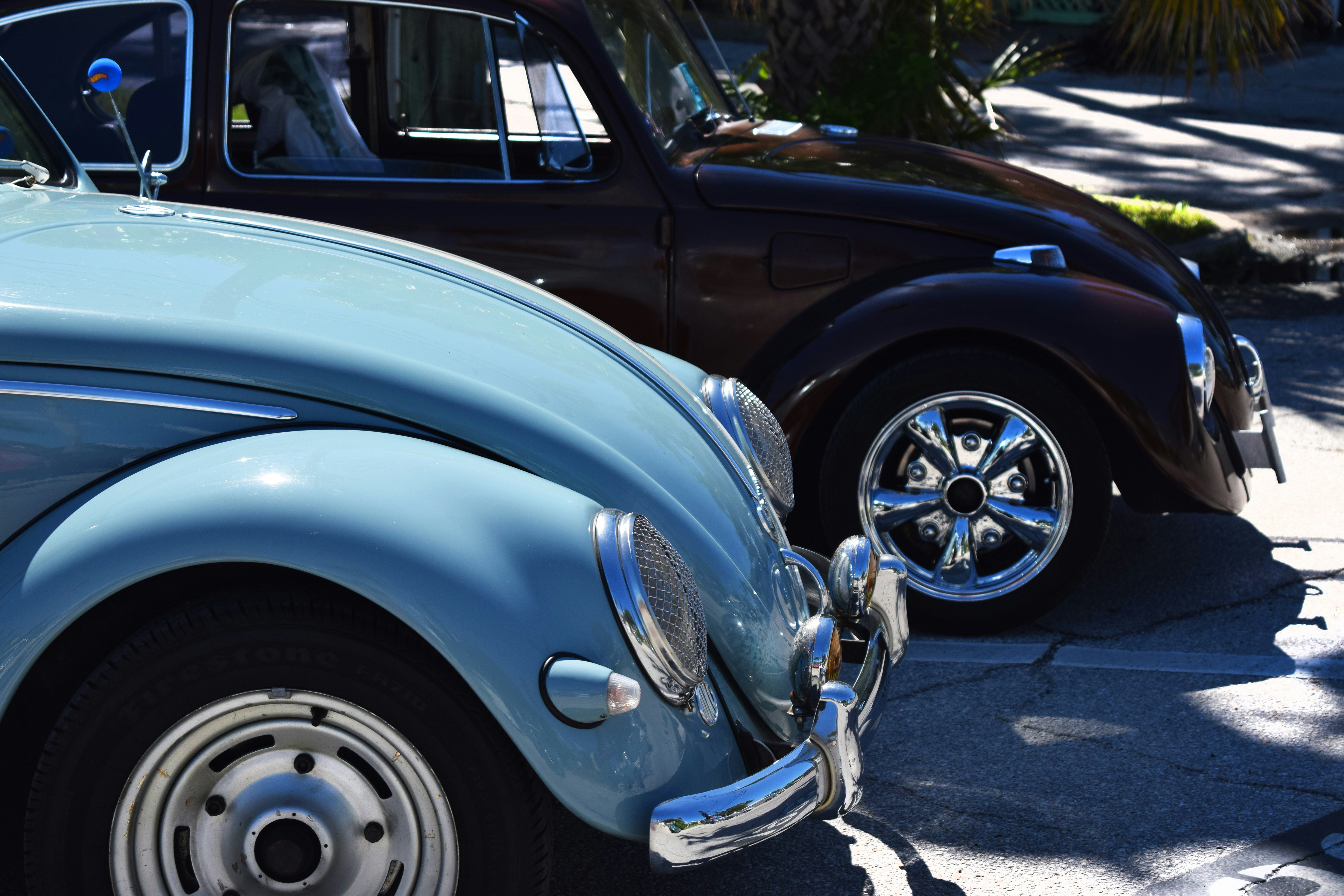 Pastel Curves and Chrome: A Quiet Moment Between Classics