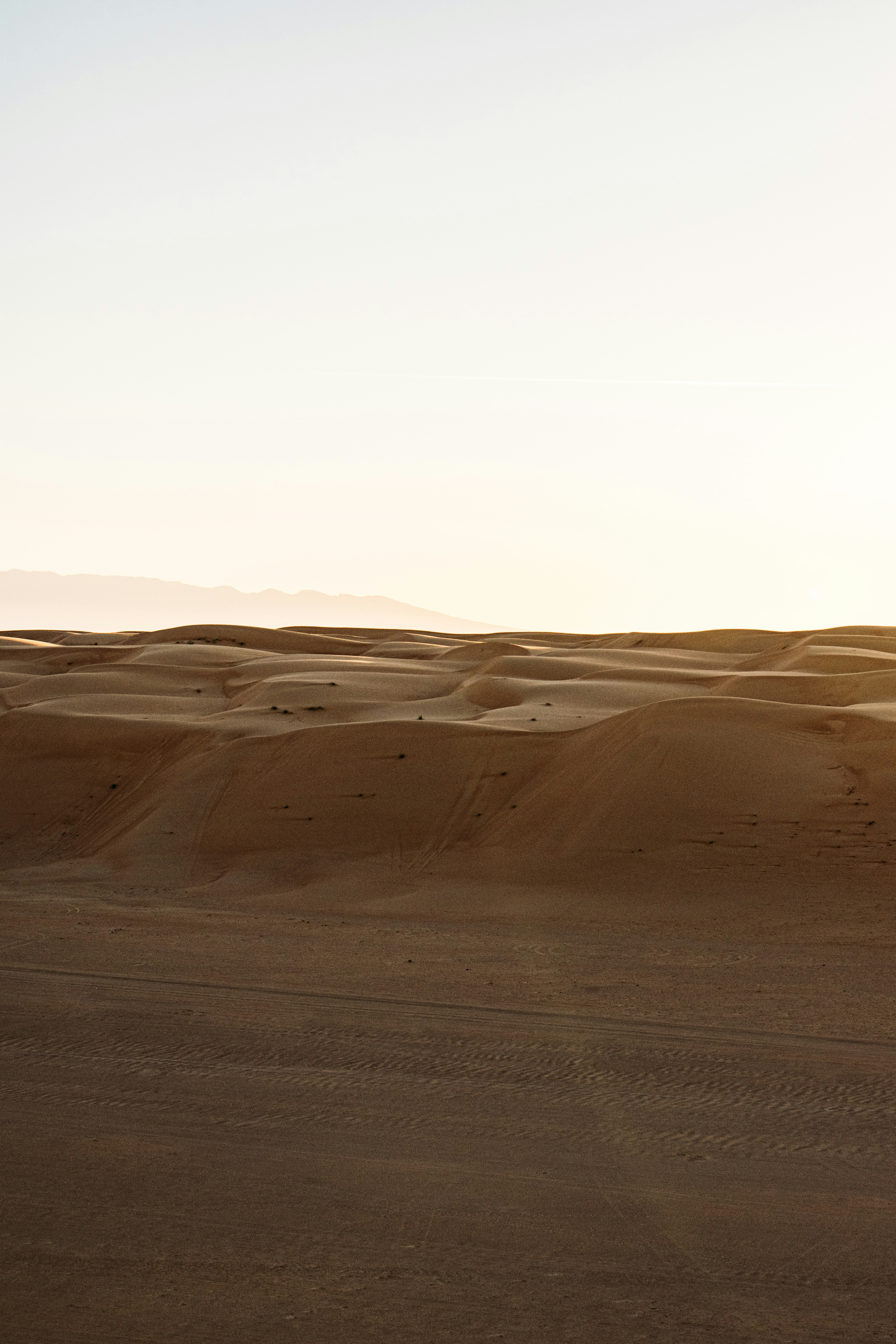 Dawn over Dunes: Quiet Waves of Sand