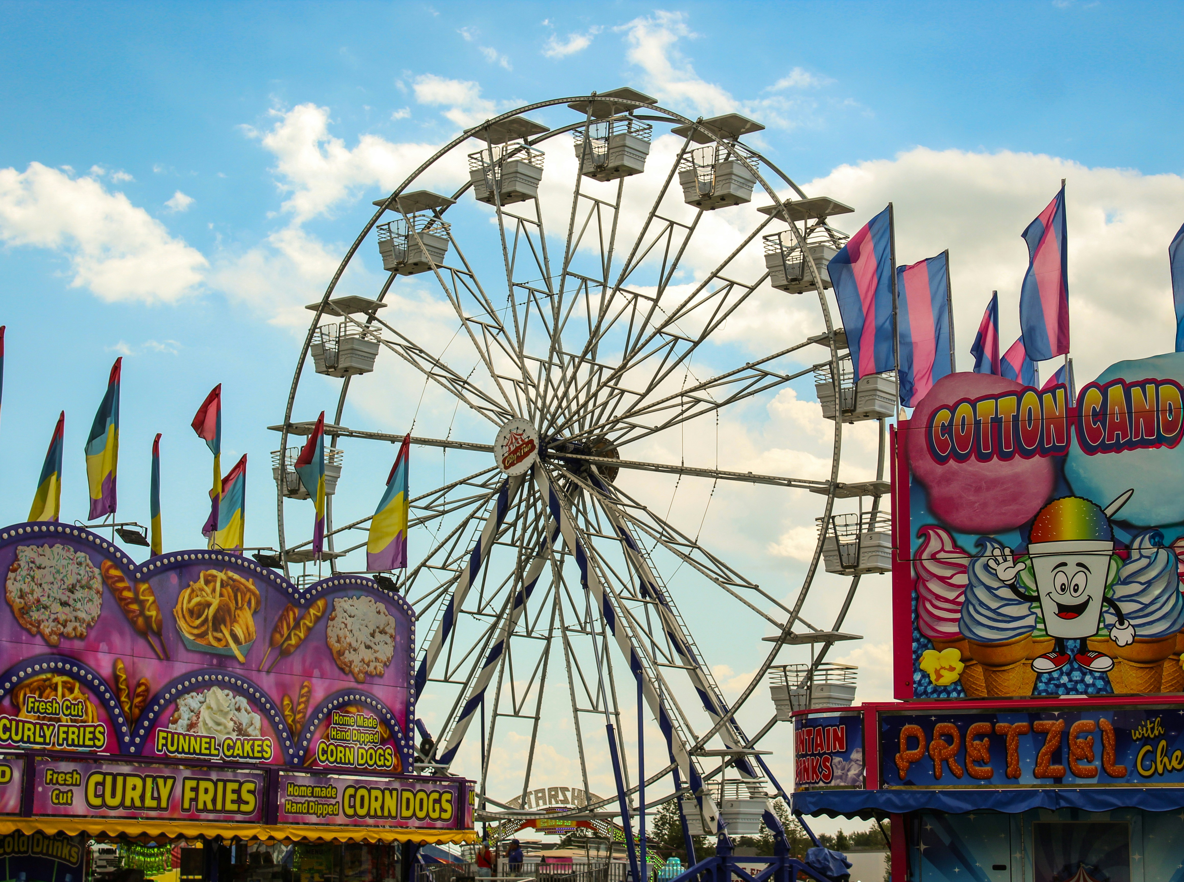 Ferris Wheel Vista Over the Carnival Neon