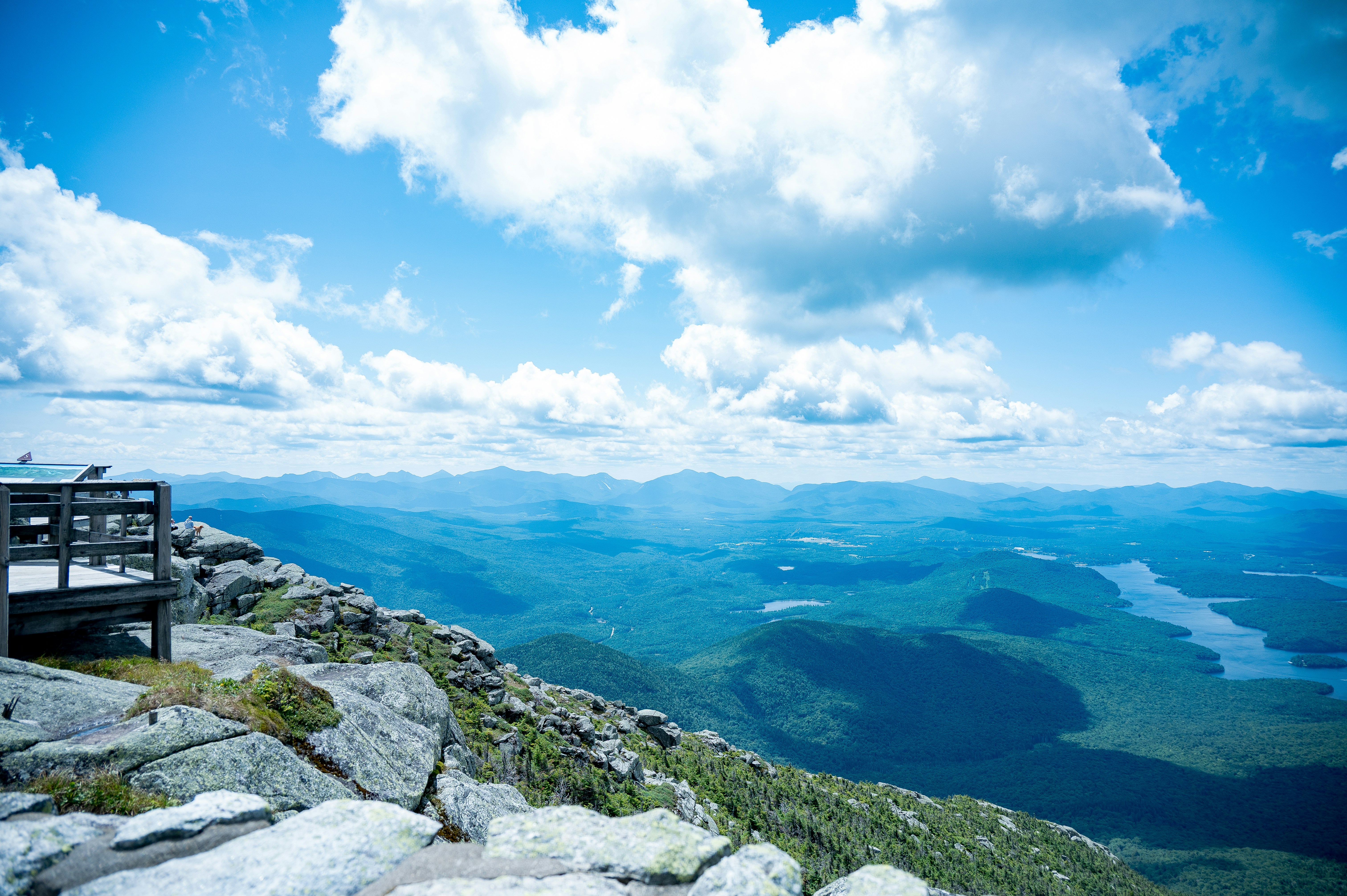 Ridge Overlook: Granite Steps, Expansive Valley Below