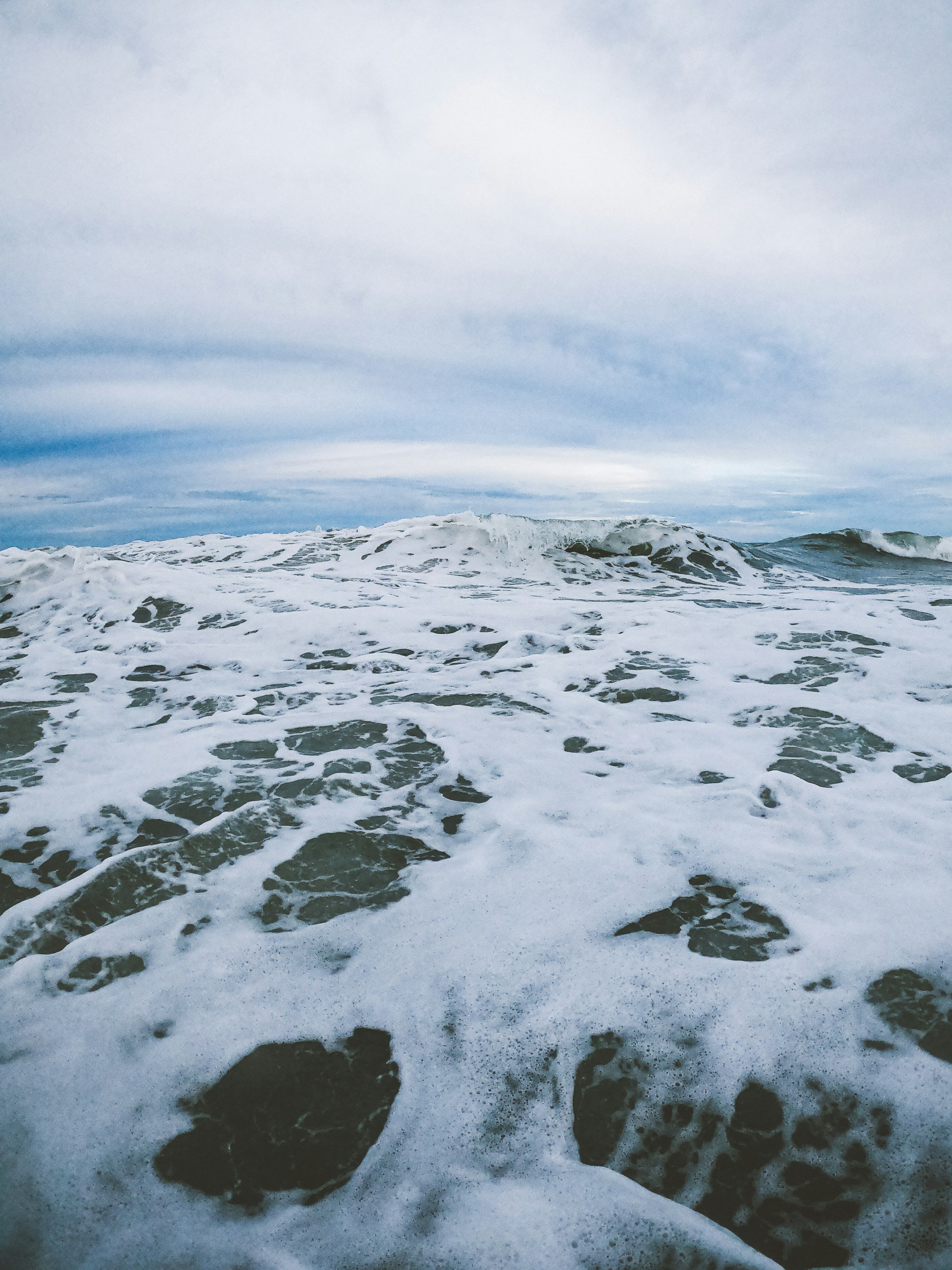 Ocean Crest: Foamy Line at the Horizon