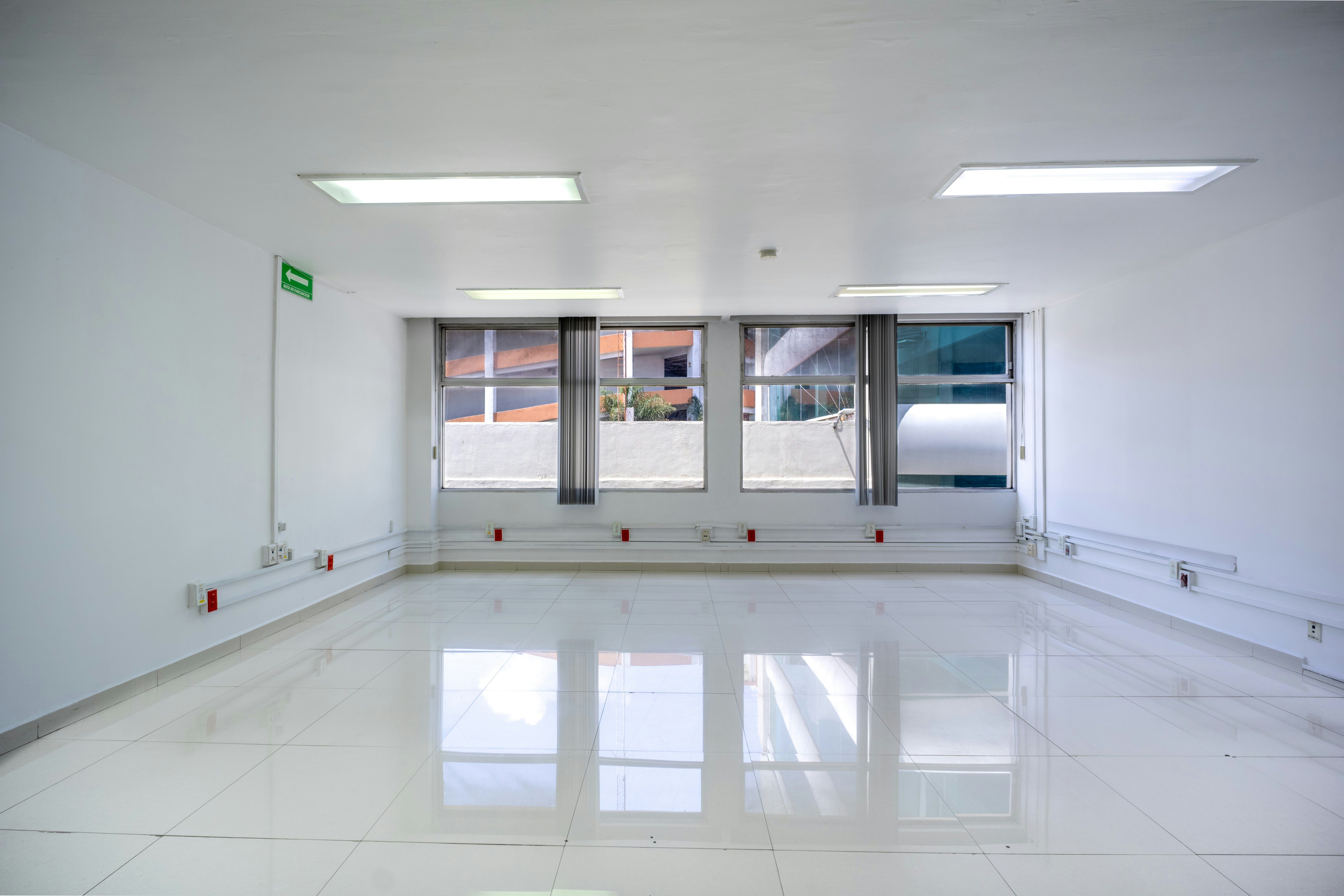 Pristine Studio Corridor with Soft Reflections