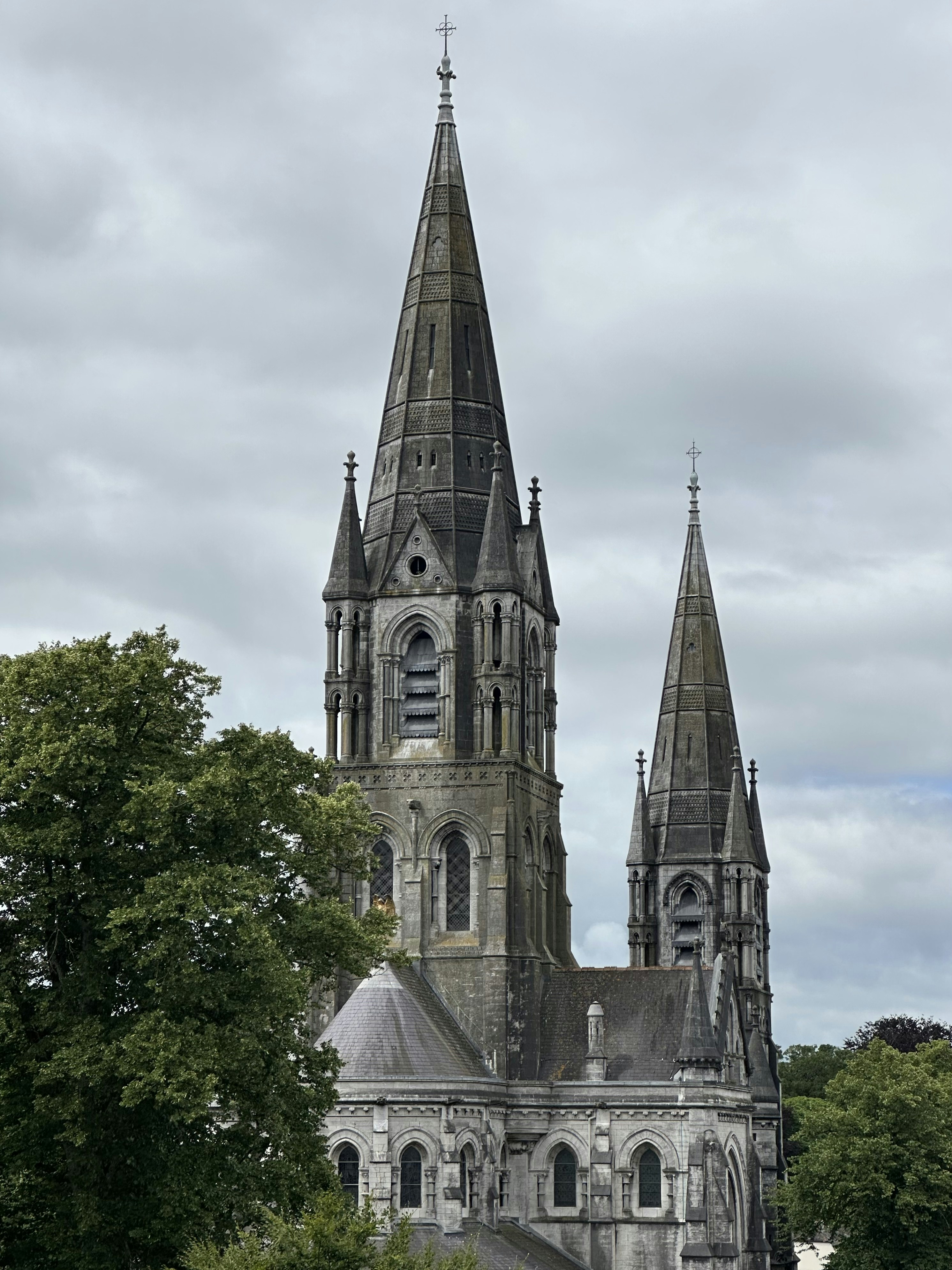 Twin Spires Guarding the Gothic Facade