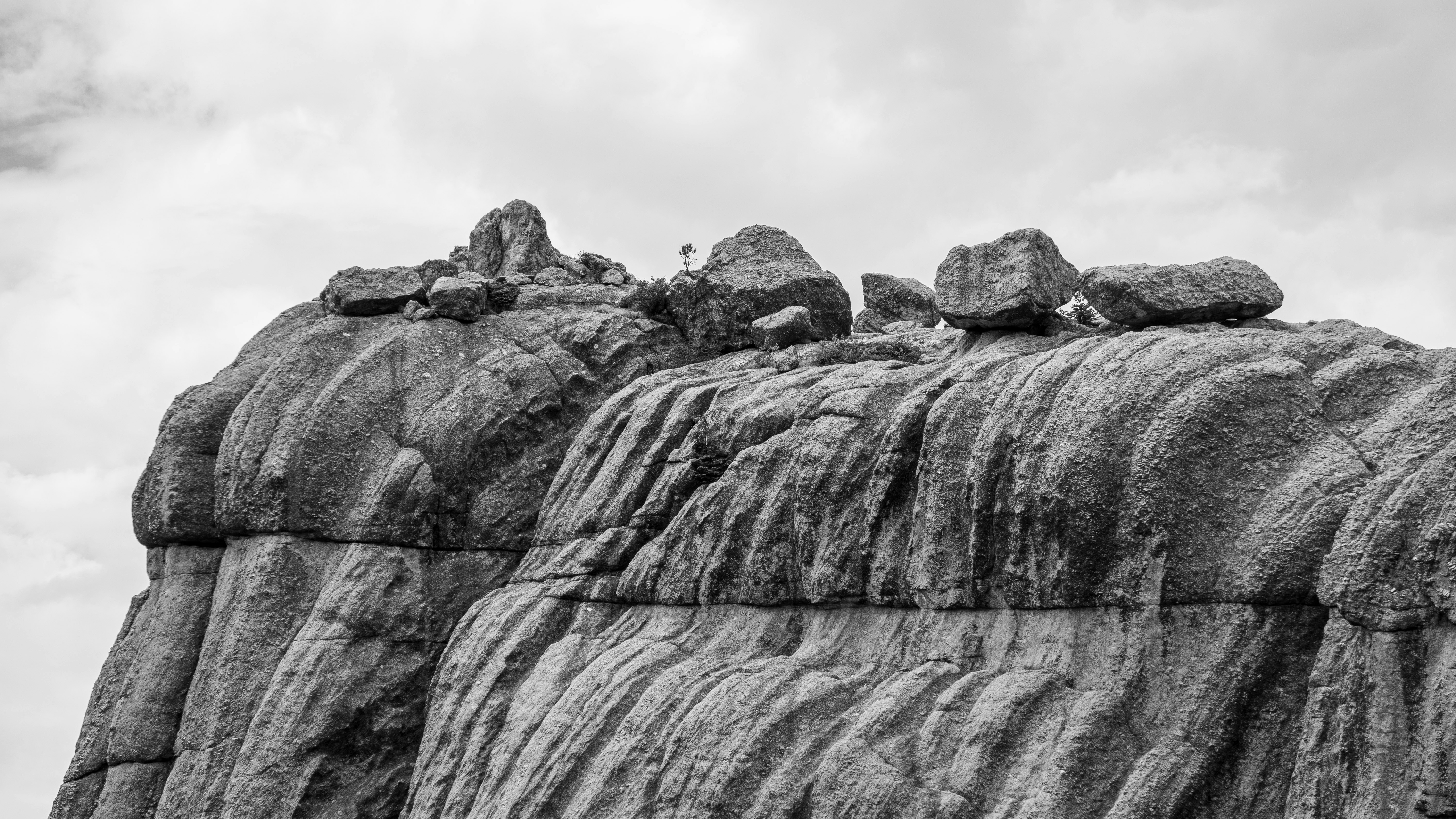 Weathered Granite Faces: Cliffs Wearing Time