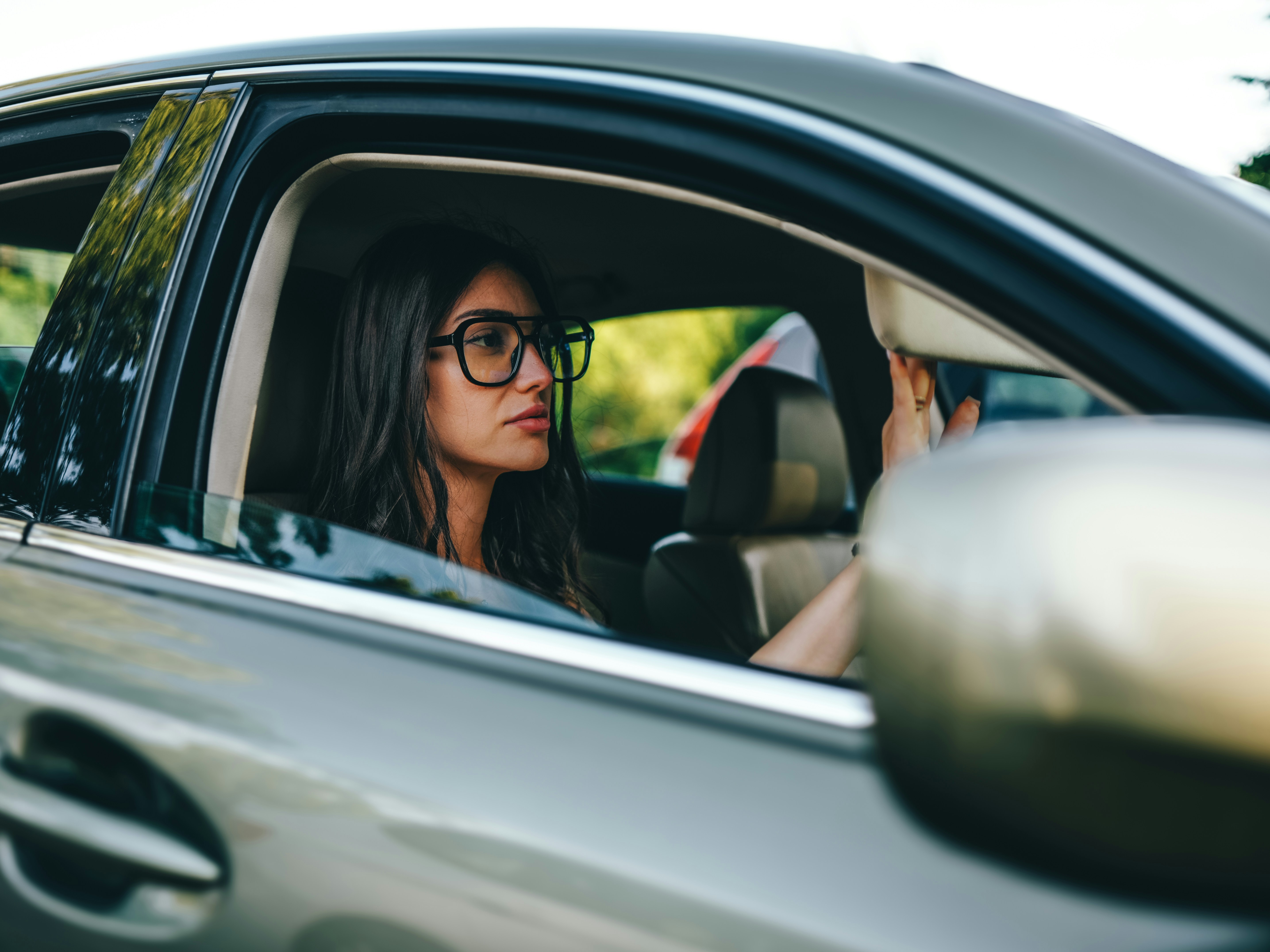 Glasses and Gaze: A Quiet Conversation in the Car
