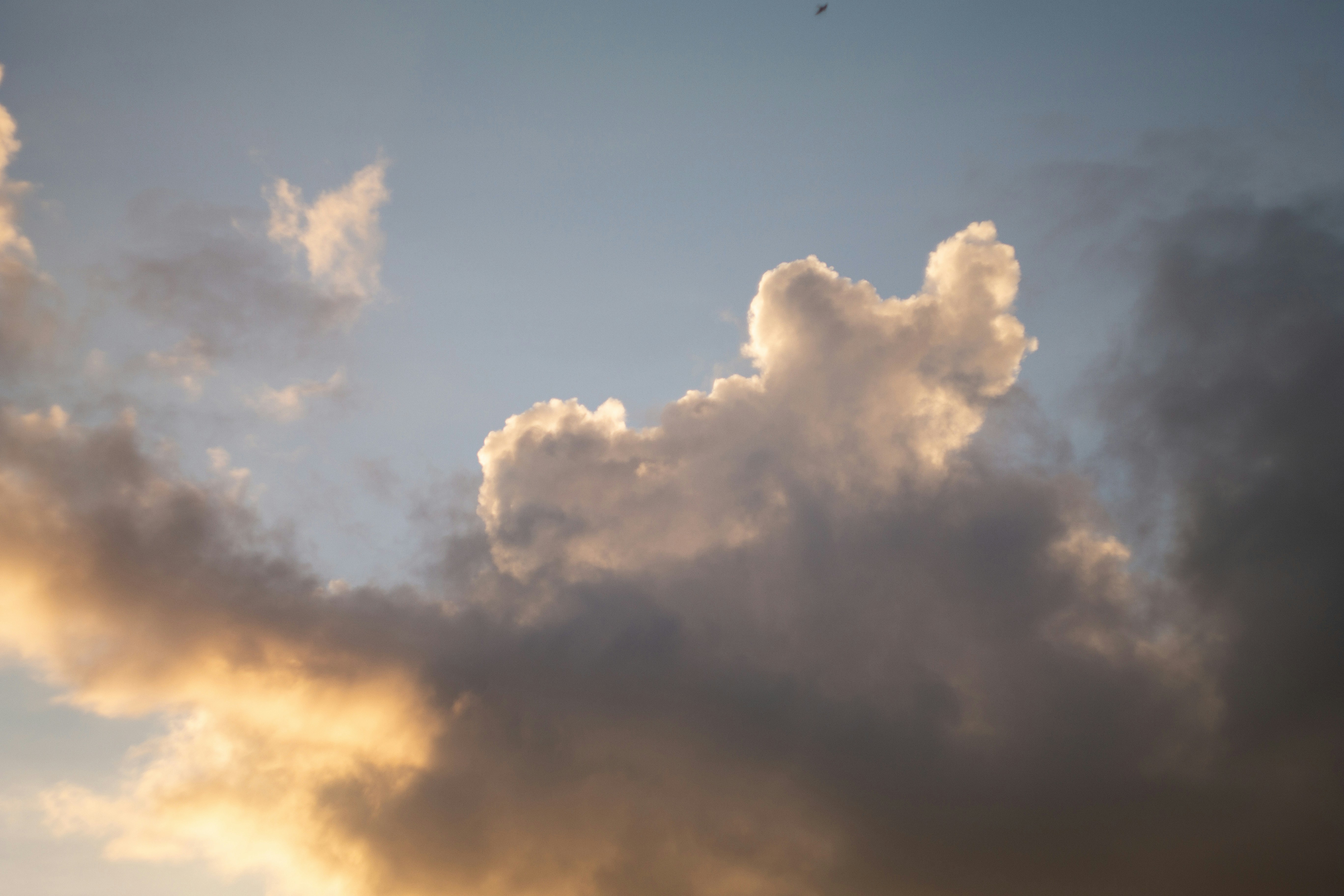 Golden Hour Cloudscape: A Break in the Storm