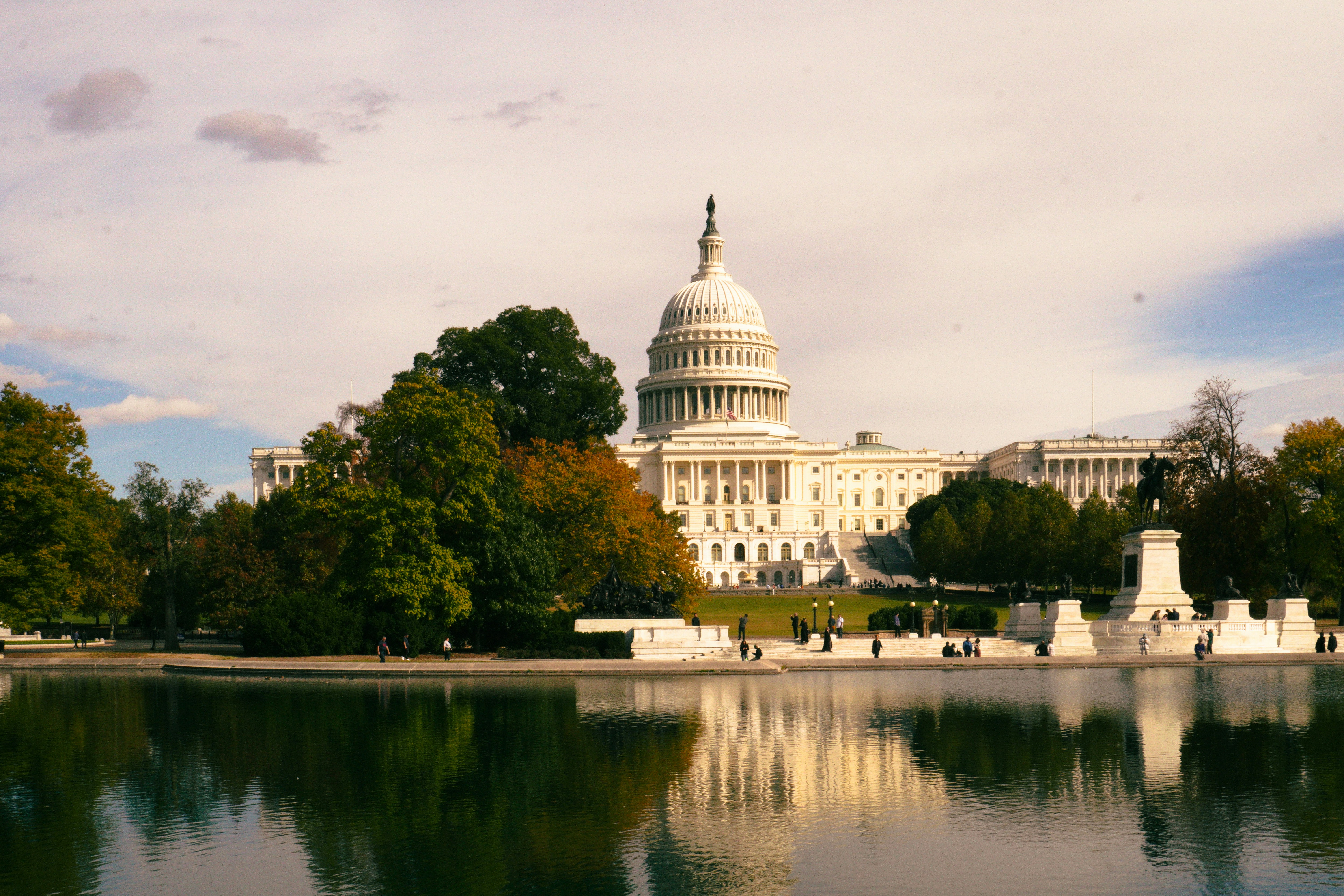 Capitol in Quiet Reflection across the Reflective Pool
