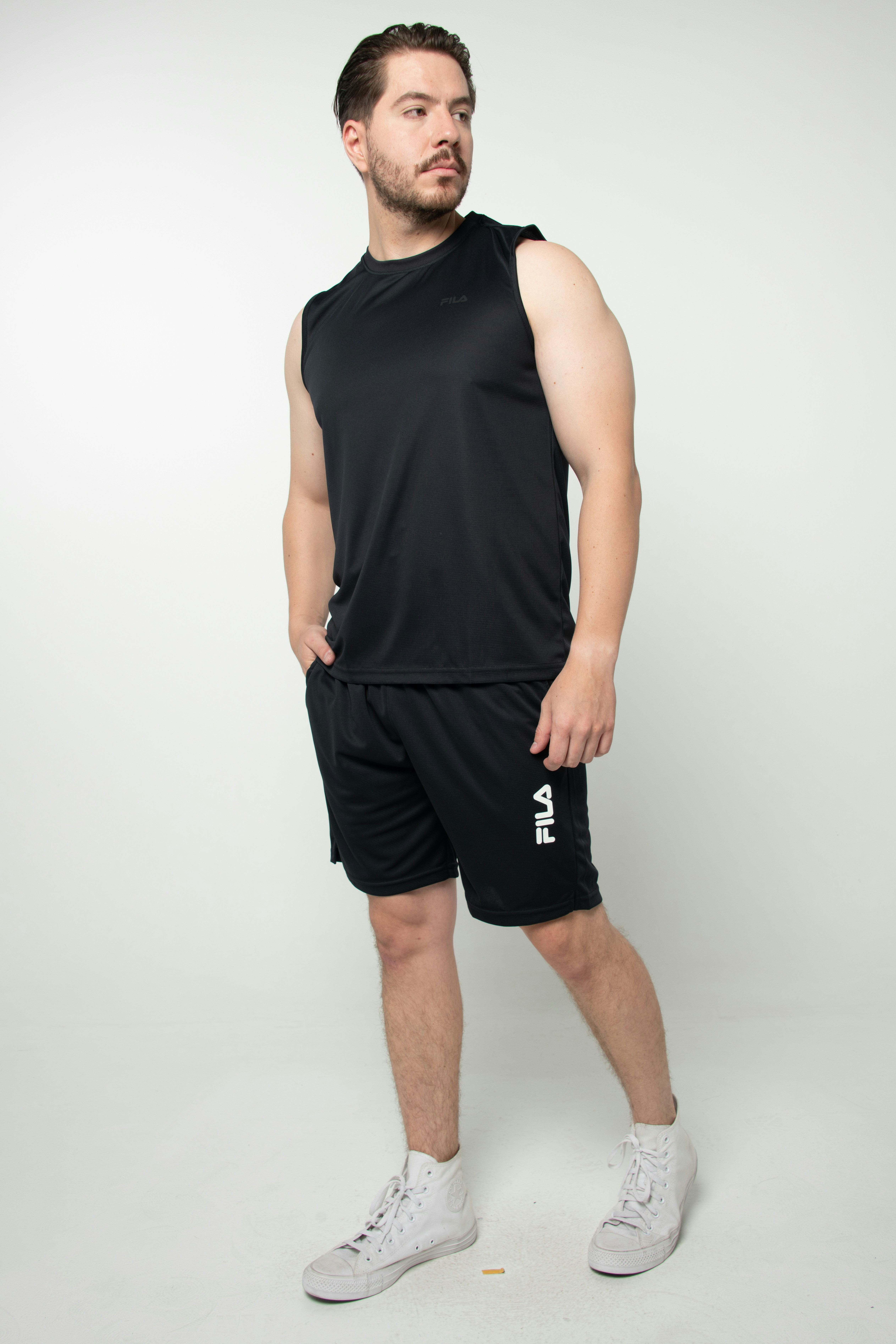Athletic Confidence: Portrait of a Fitness Enthusiast in Black
