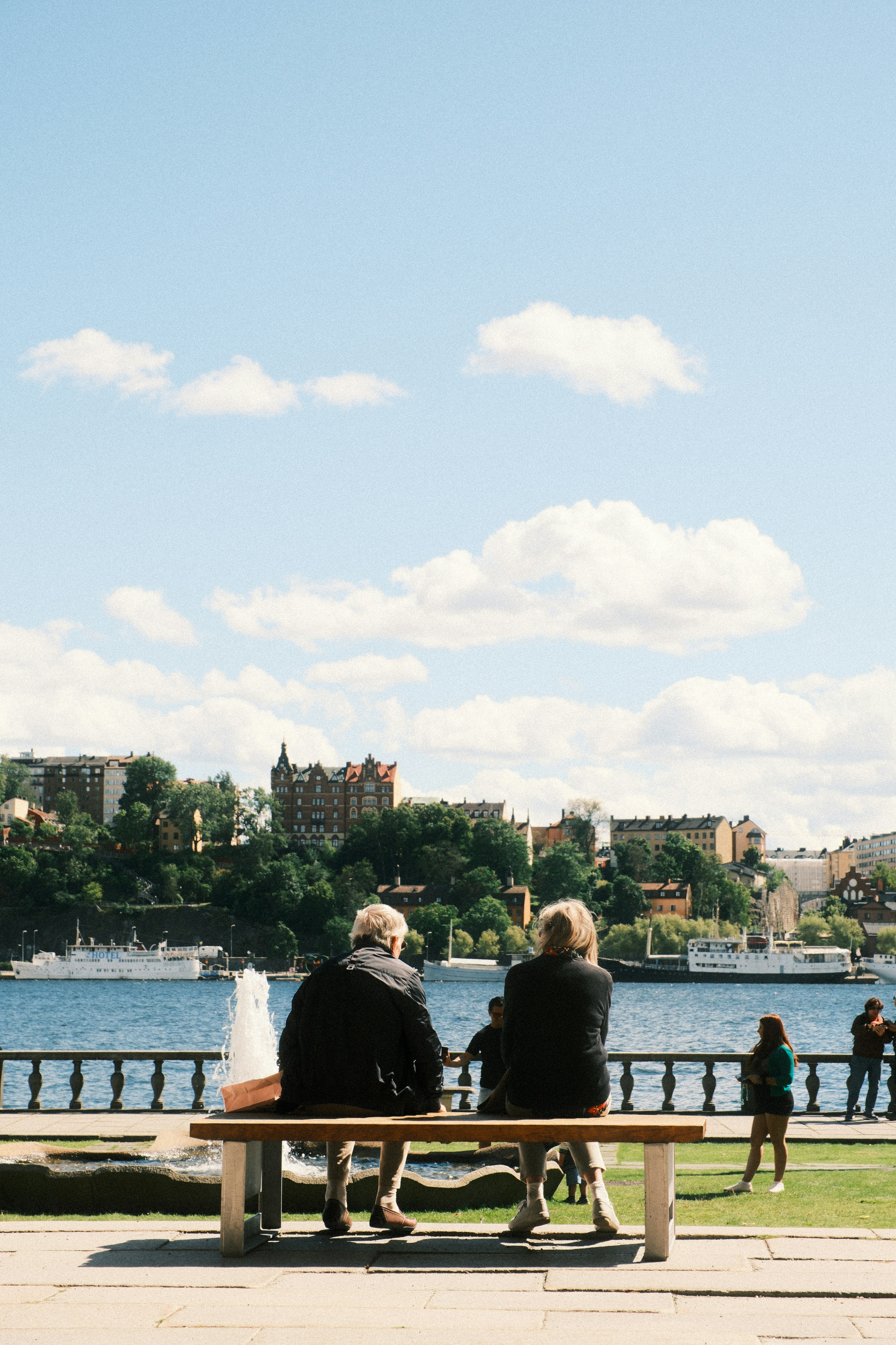 Hands on the Bench: Conversation by the River