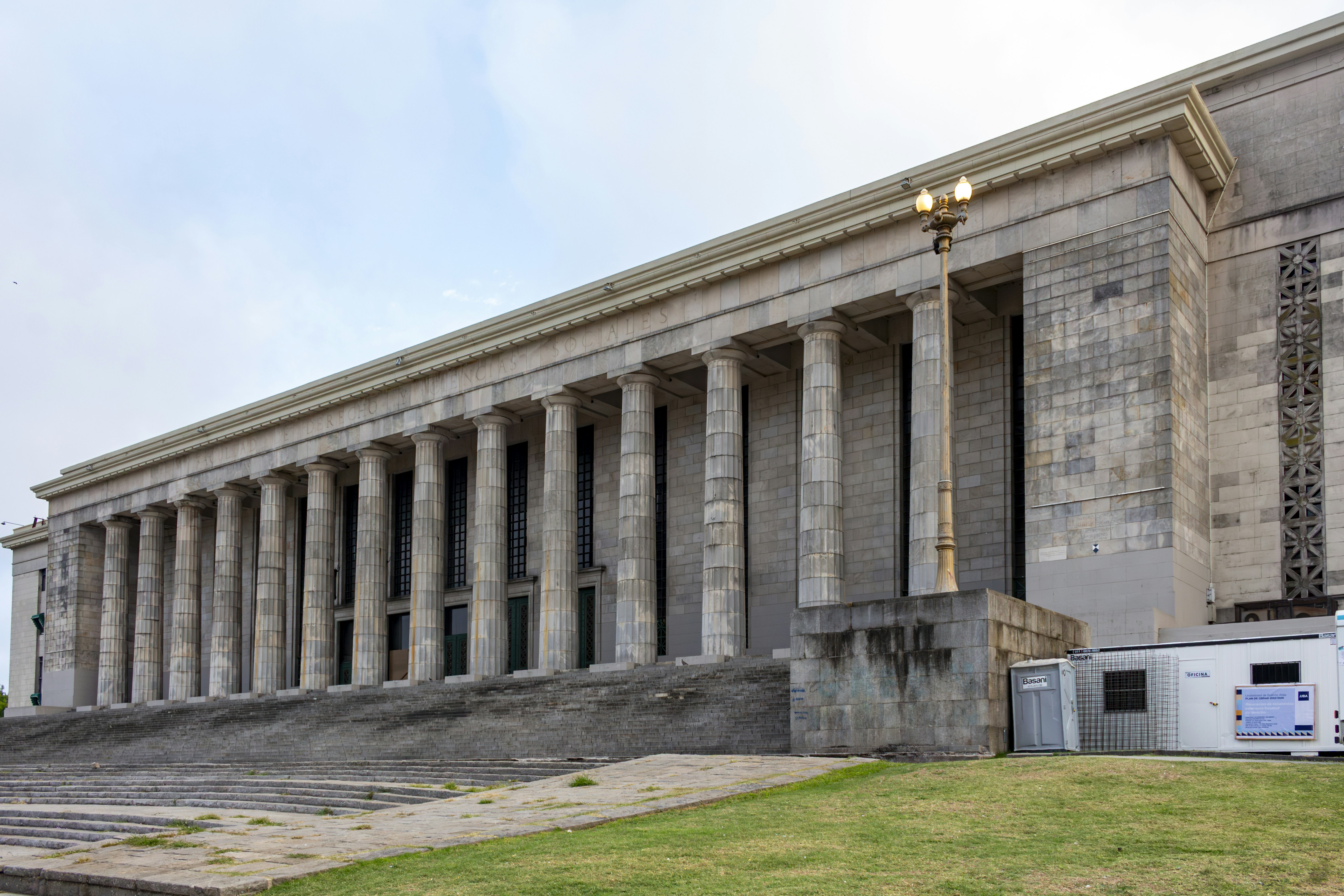 Colossal Columns: Monumental Facade Under An Open Sky