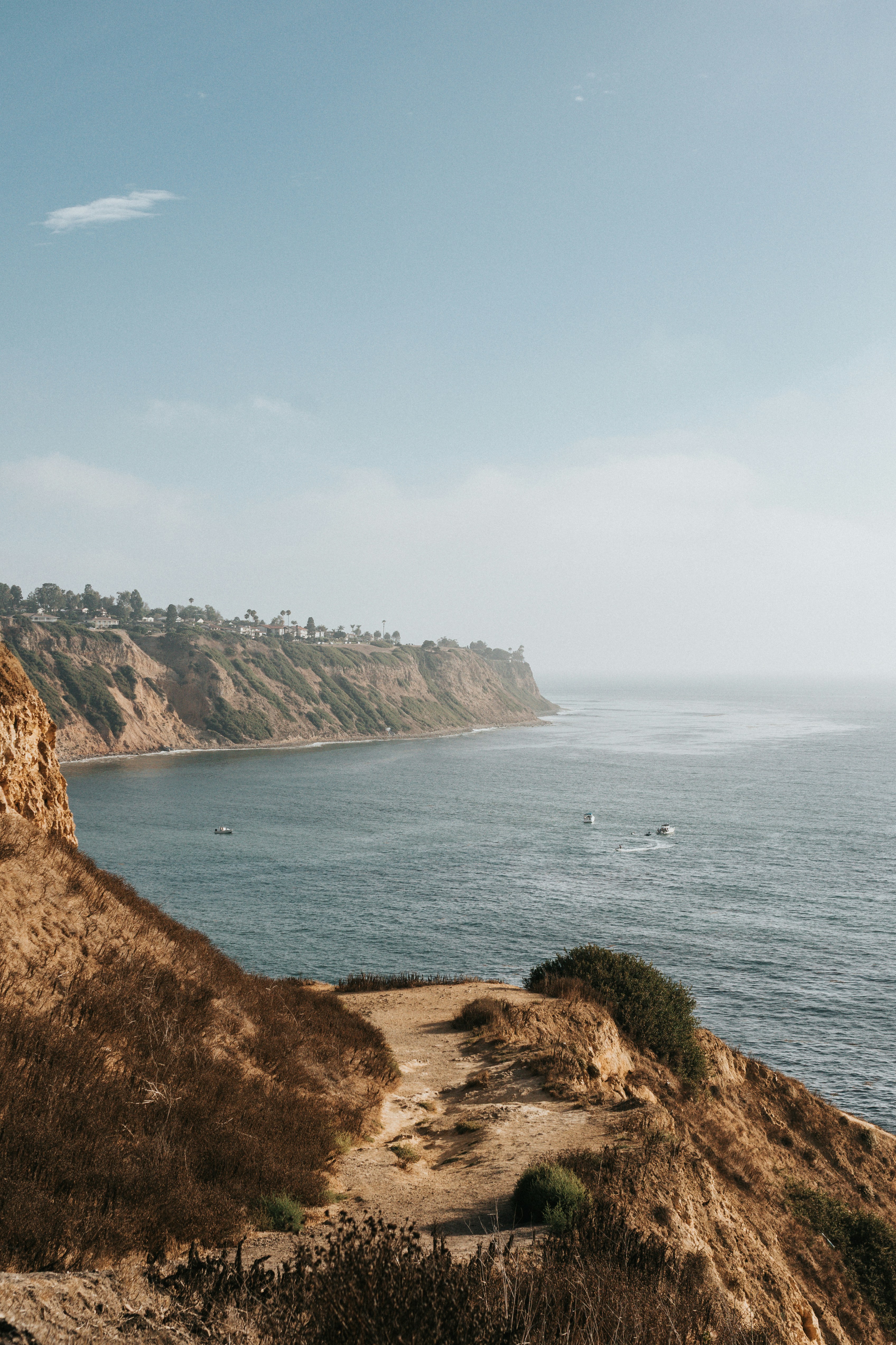 Clifftop Path Overlooking a Coastal Canyon