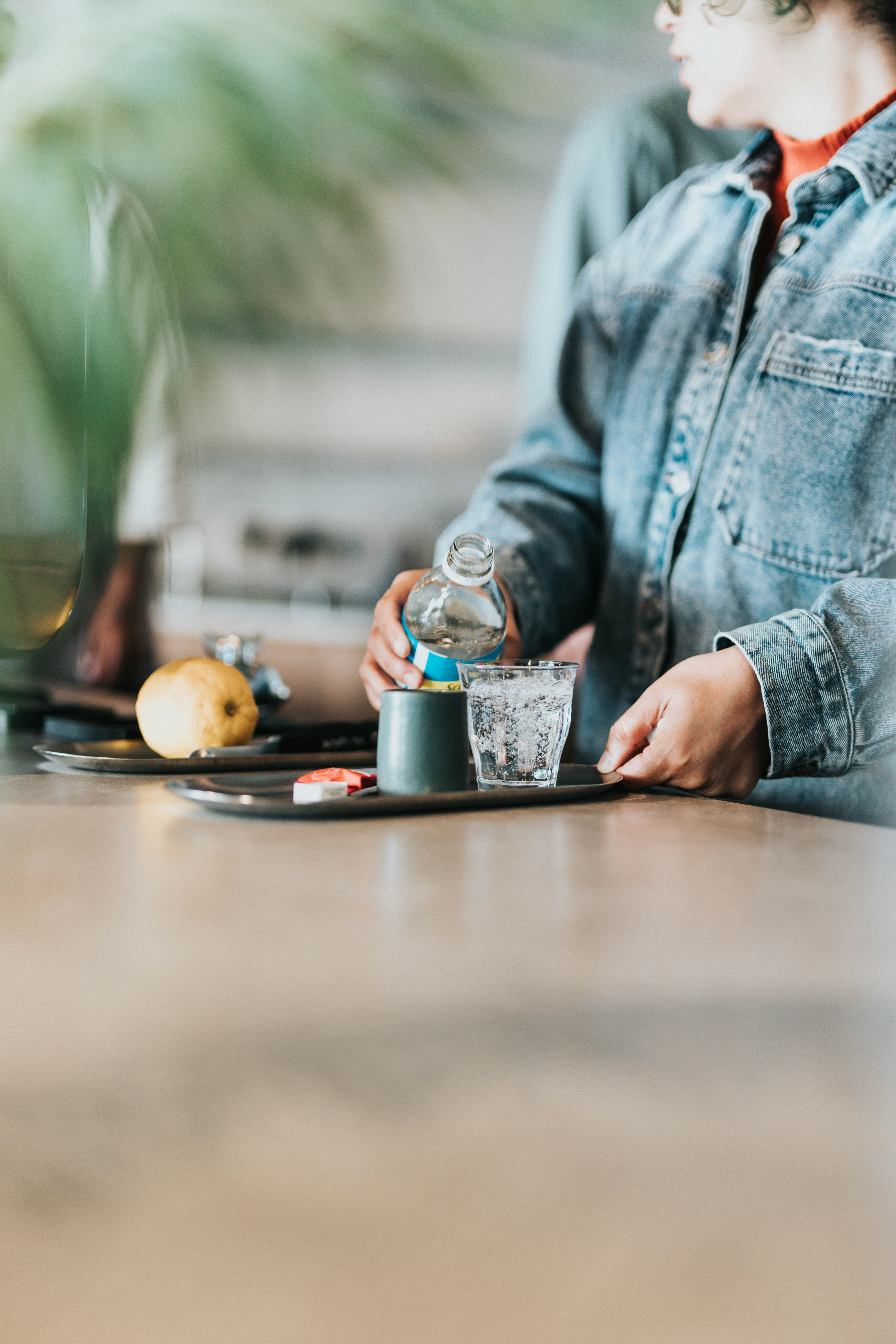 Gentle Pour: Quiet Moment at the Café Bar