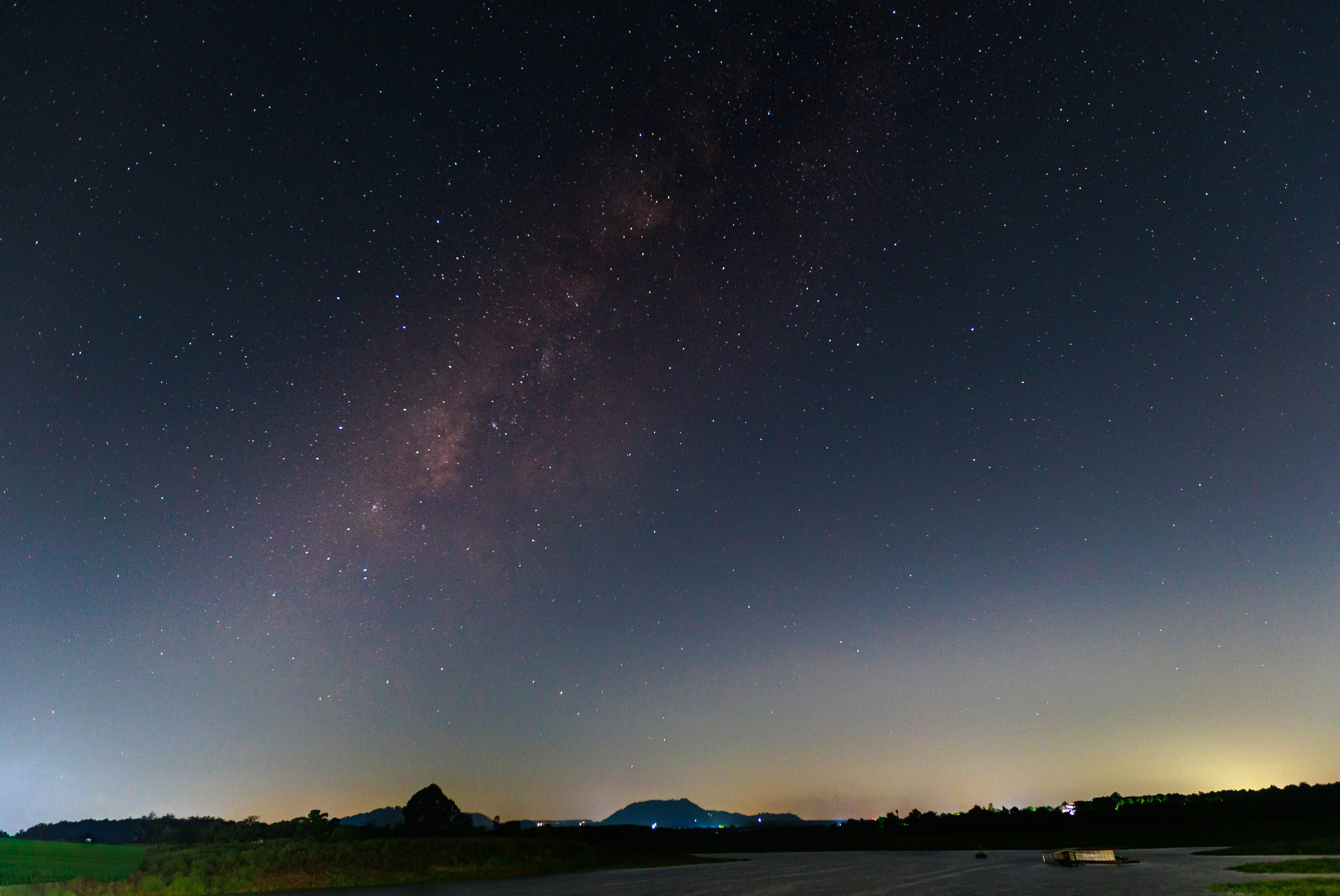 Milky Way Above Quiet Horizon