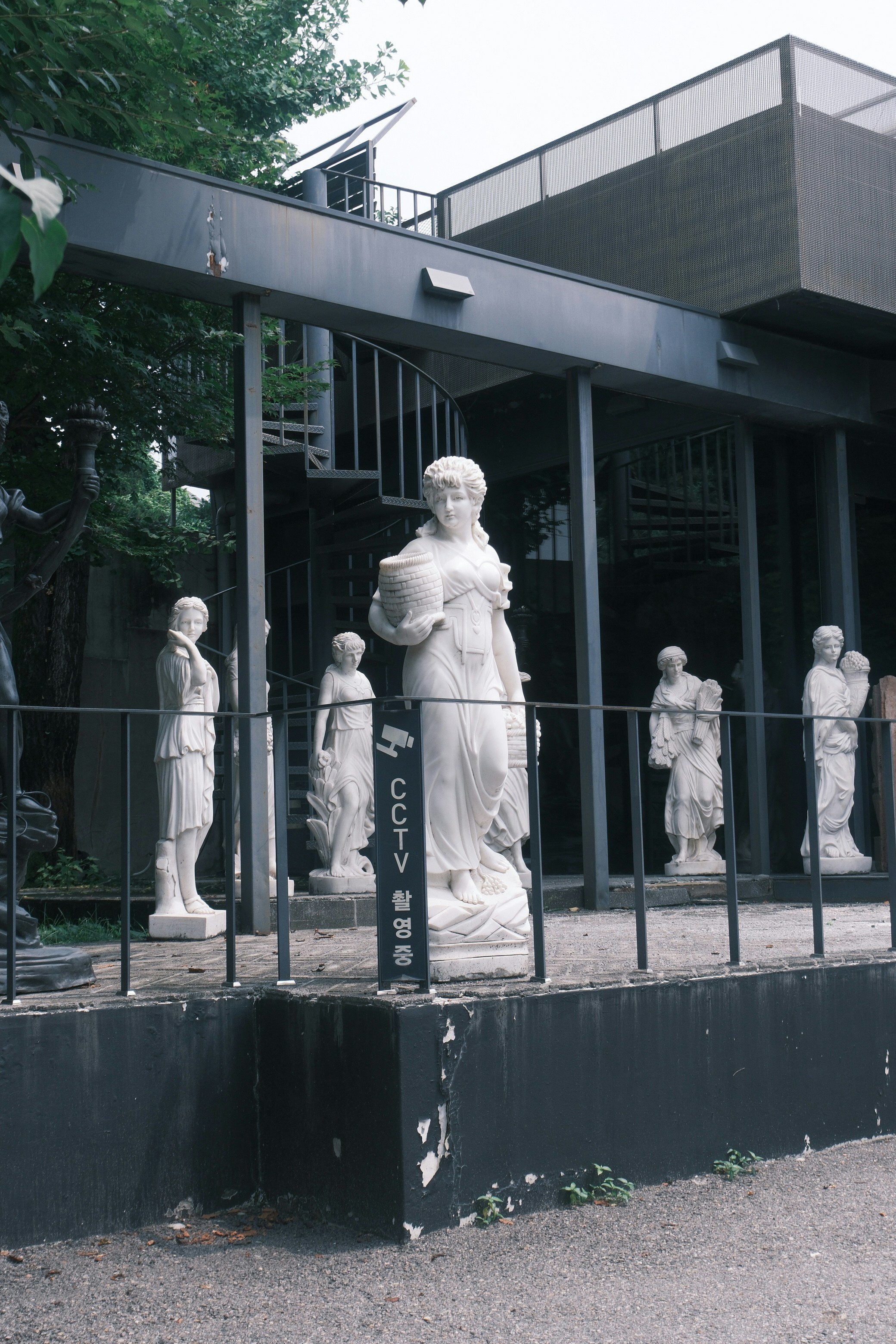 Silent Courtyard of Carved Figures