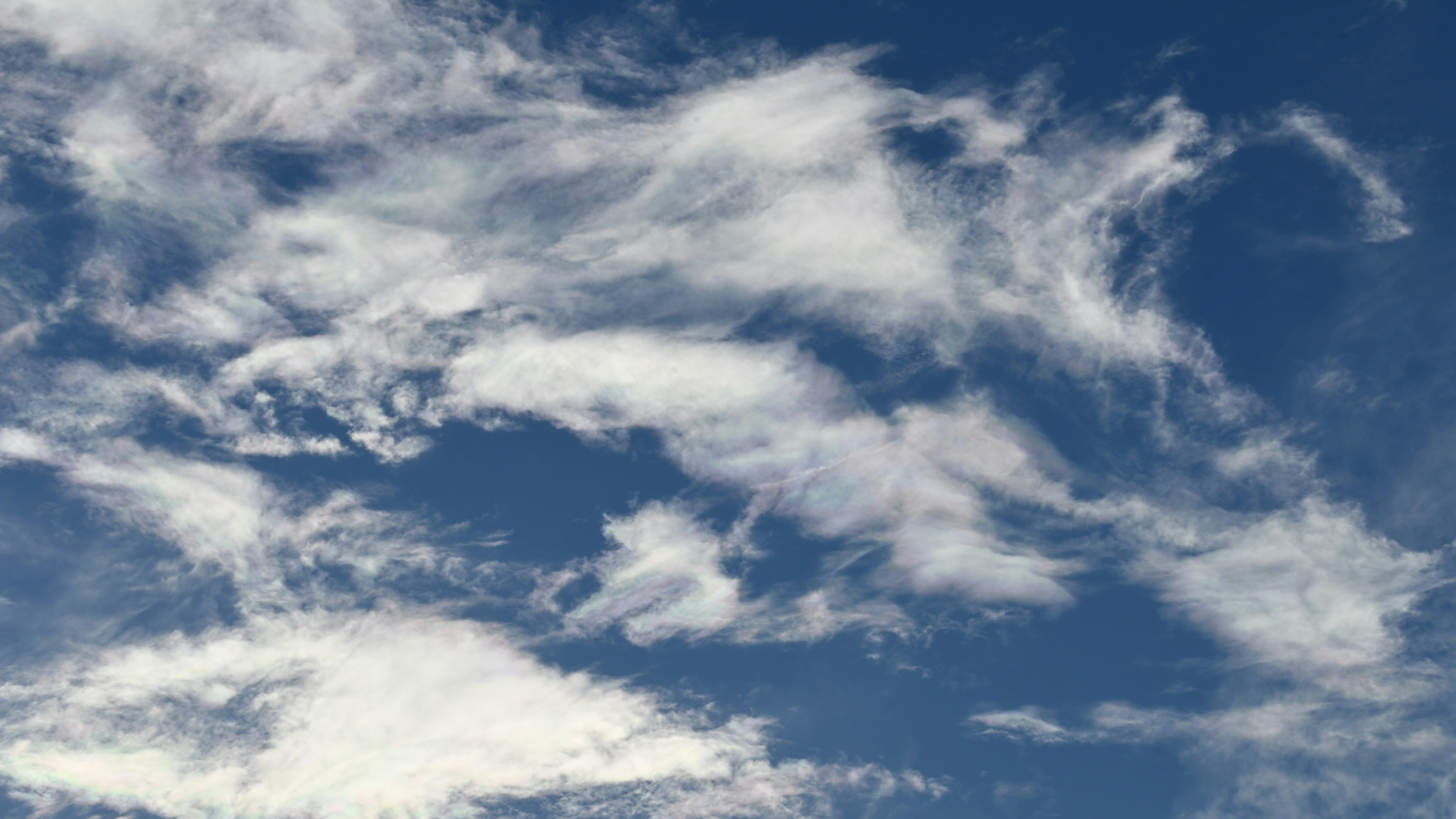 Sky Quilt: wispy clouds marching across a cobalt canvas