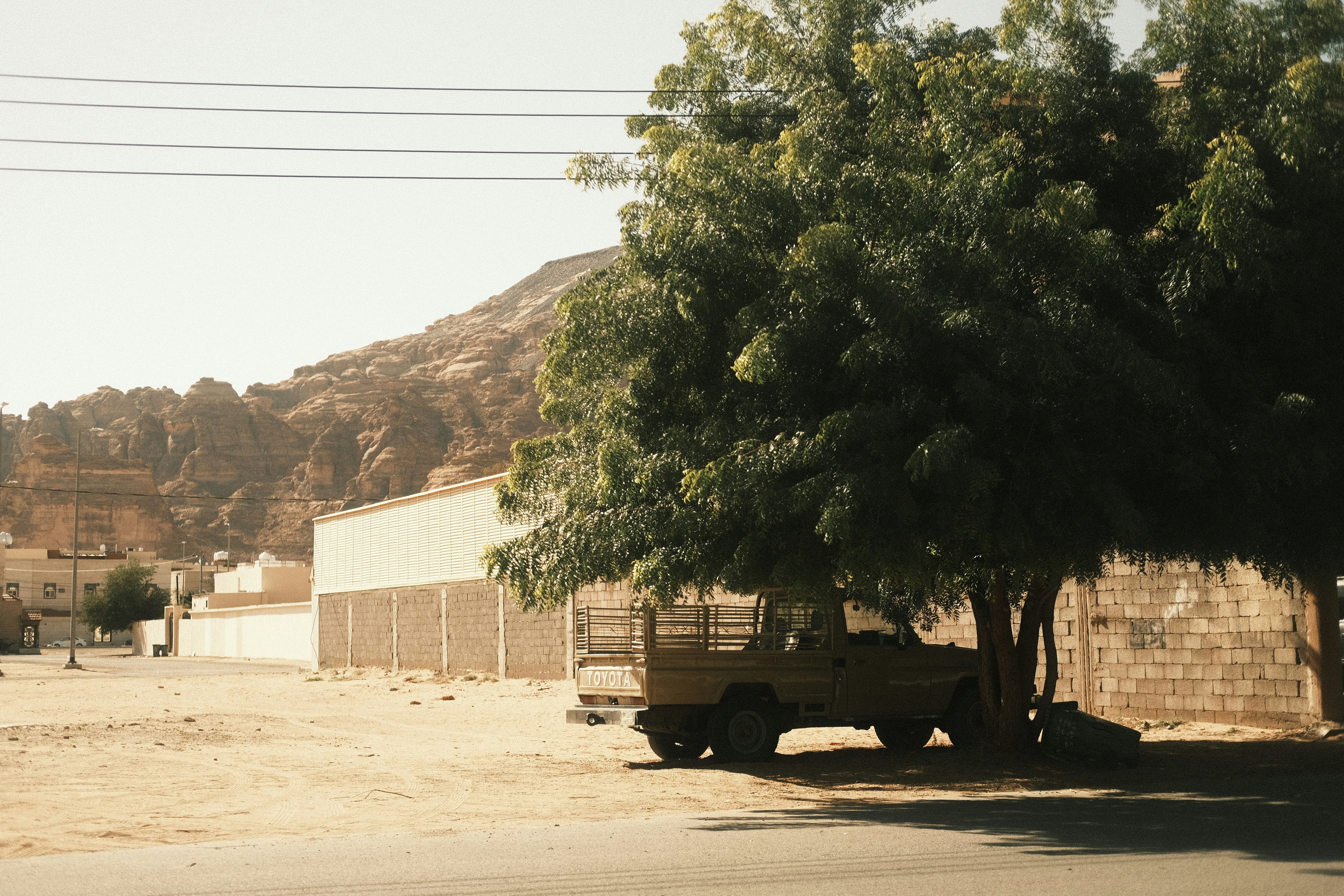 Shade and Shelter: A Quiet Corner of a Desert Town