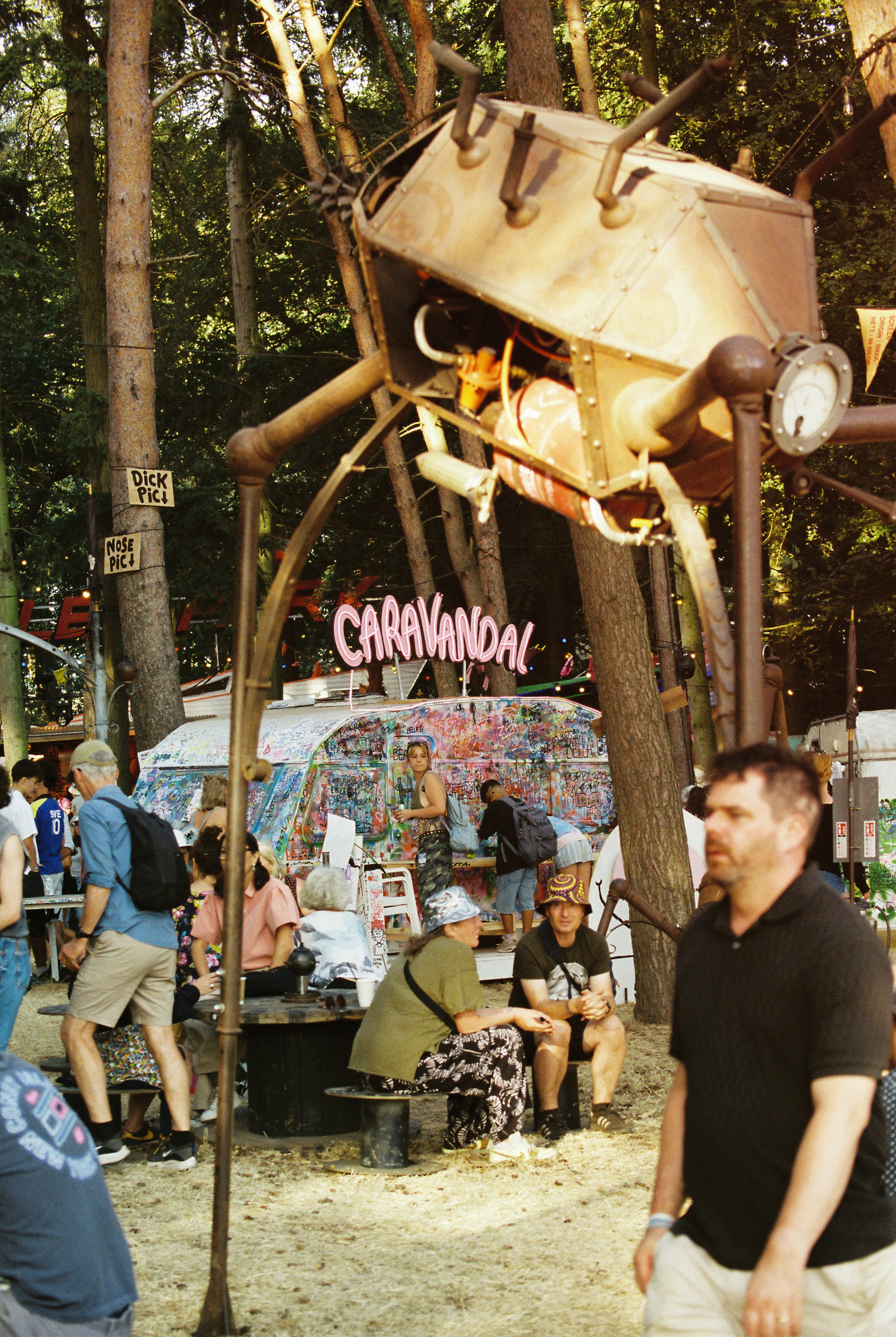 Carnivandal at the Carnival: A Mechanical Giant Amongst Strollers and Shade