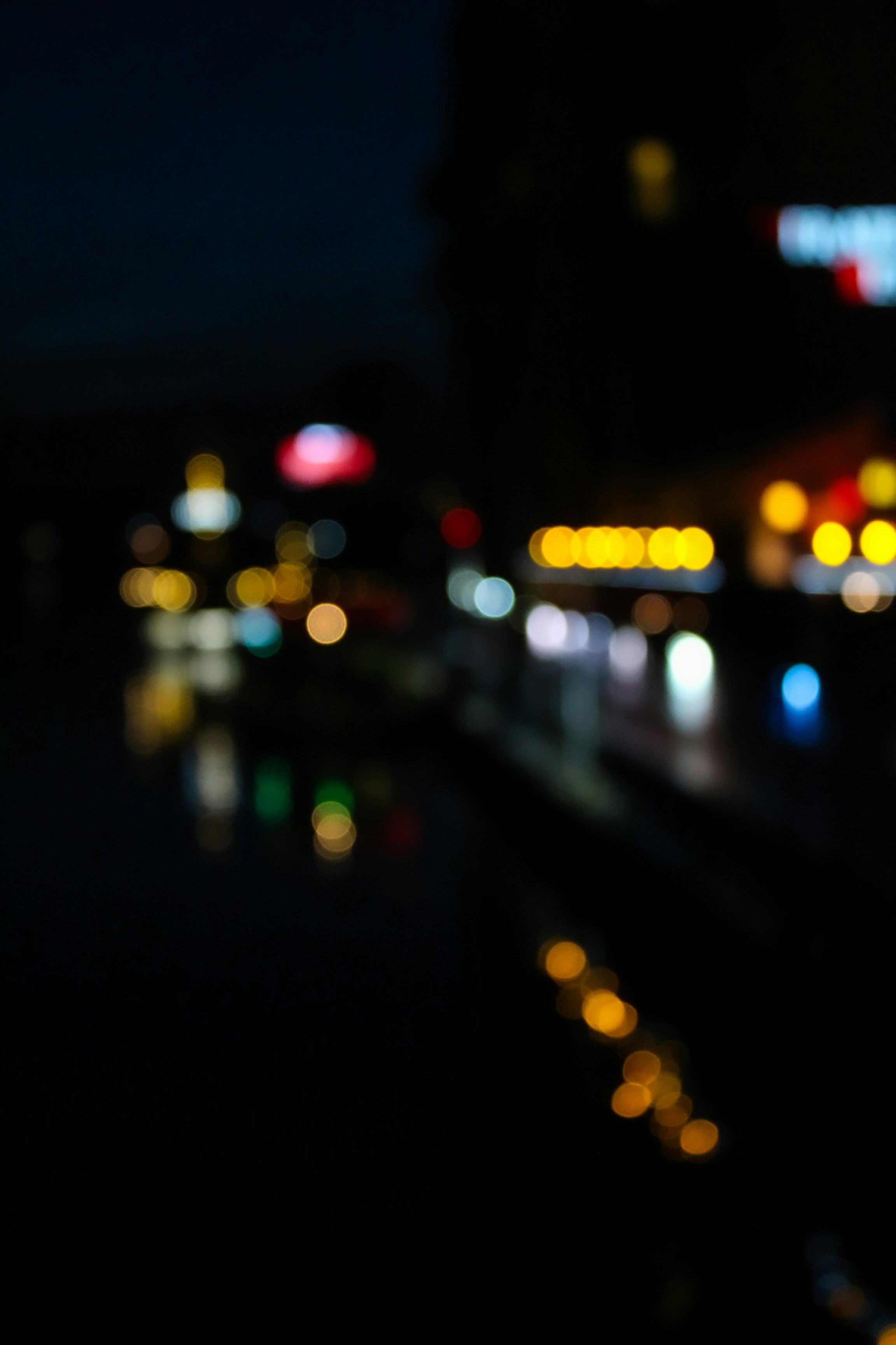 Neon Haze Over Waterfront Night