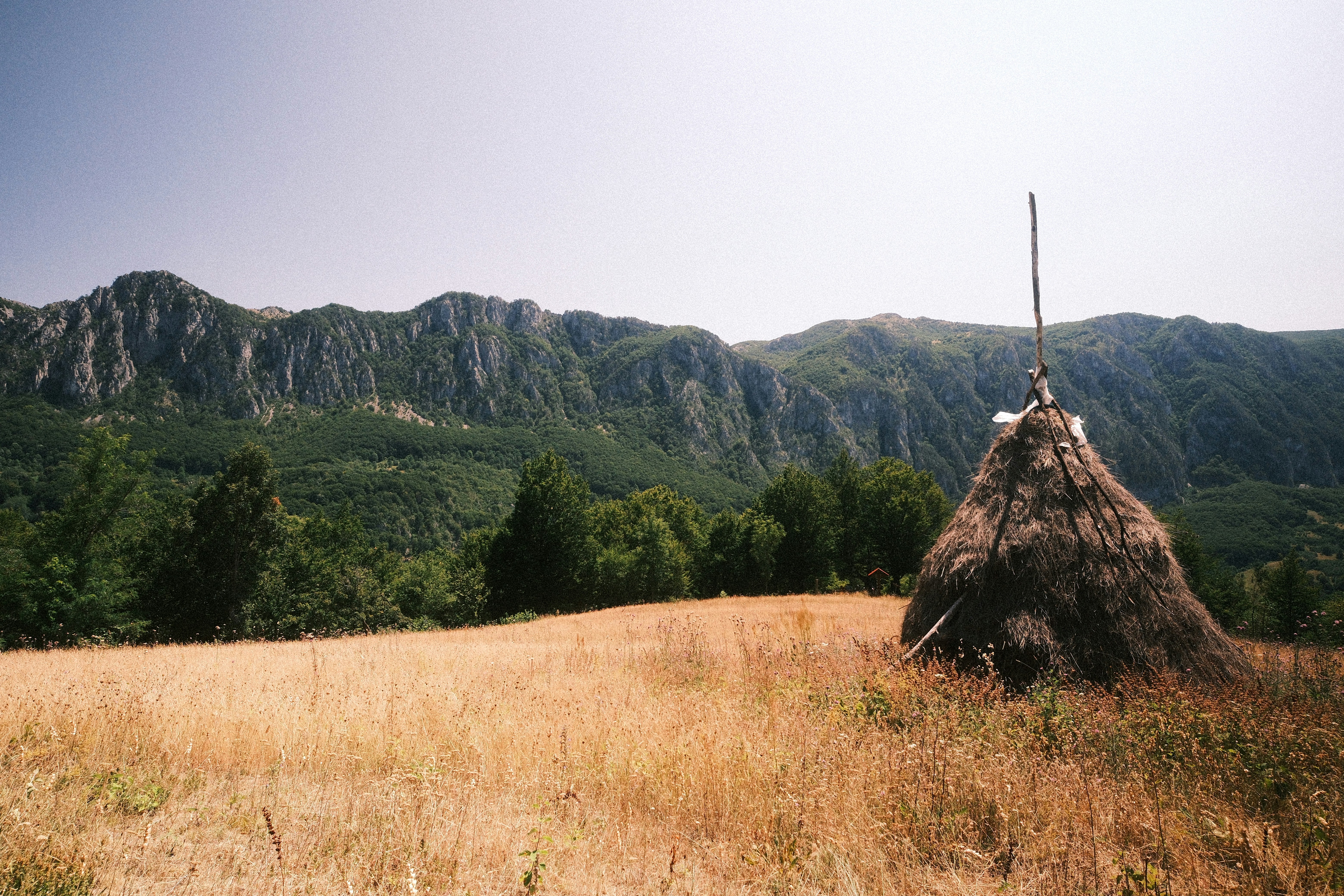 Haystack at the Foot of the Ridge