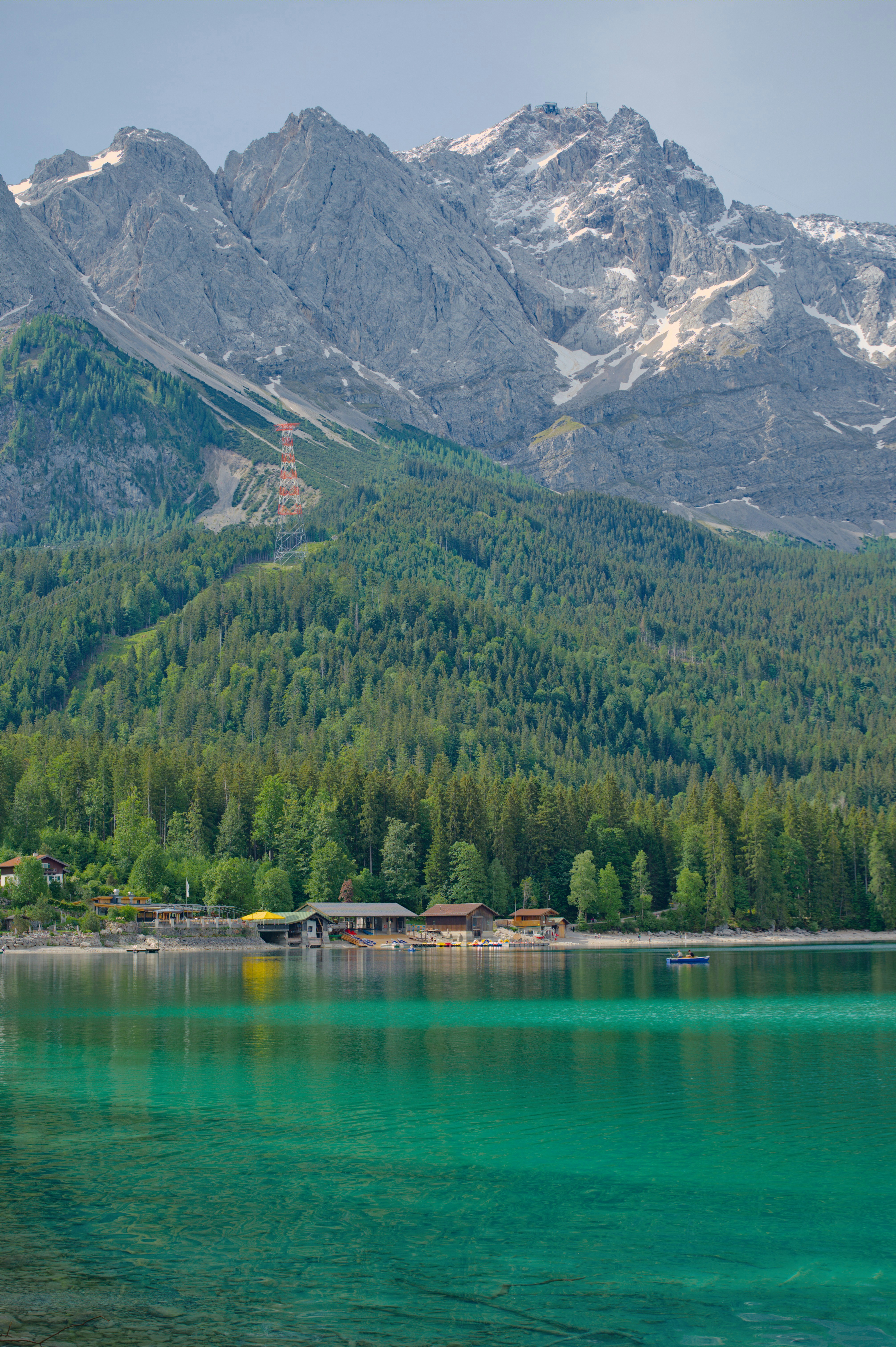 Crystal Waters at the Foot of Snow-Tipped Peaks