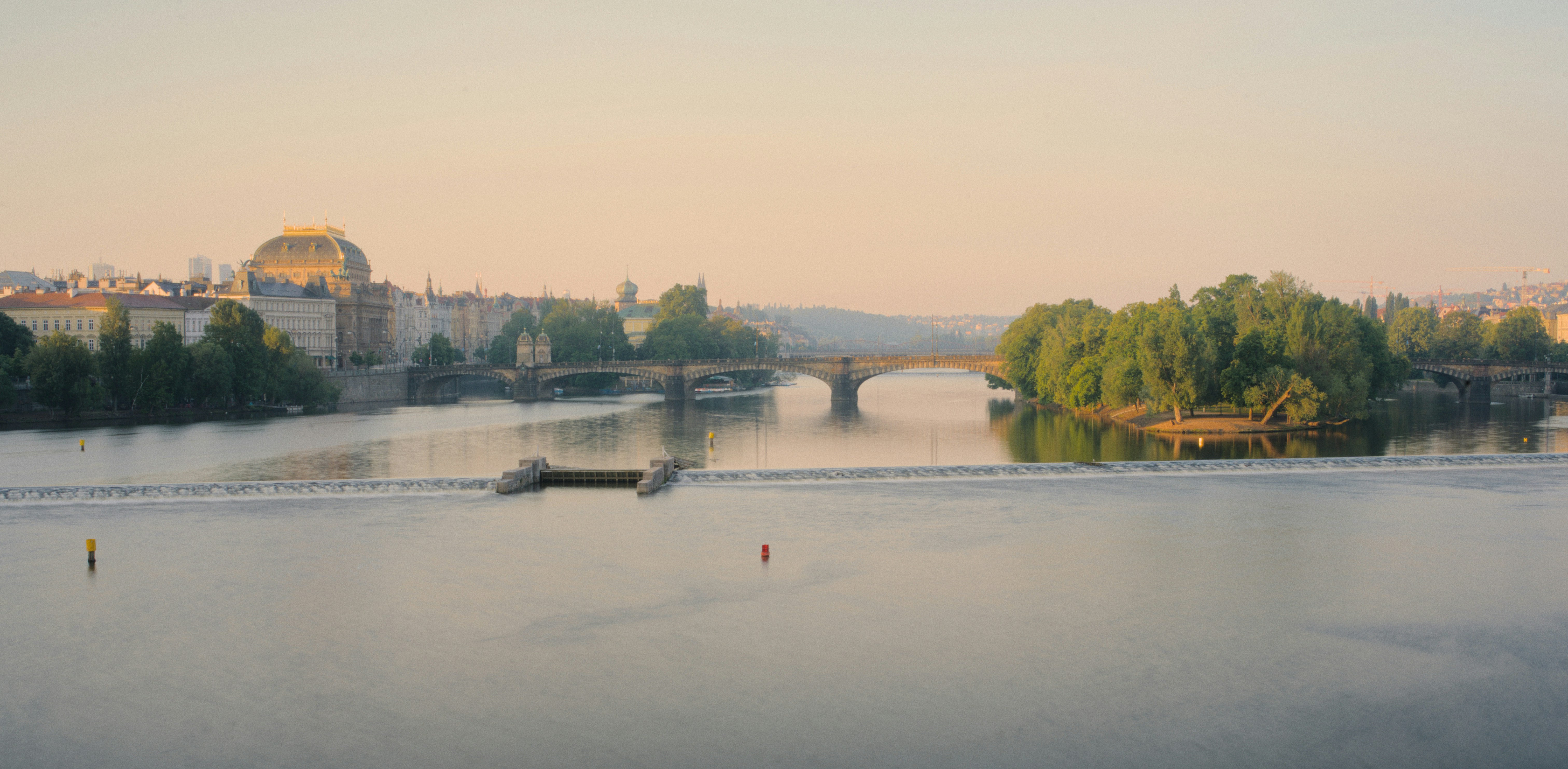Dawn Over the Vltava: A Quiet City Awakens