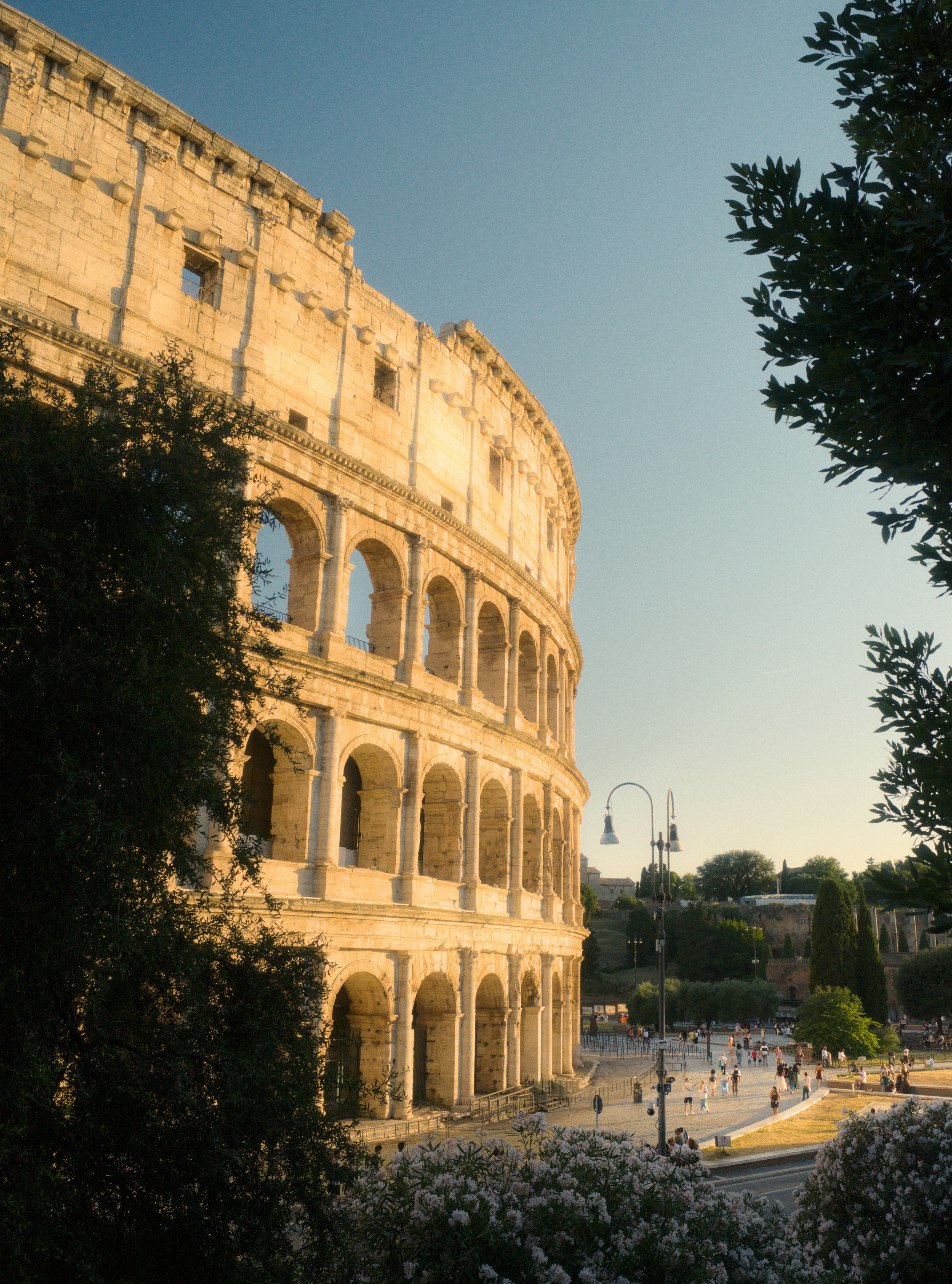 Golden Light on the Colosseum: Twilight in Rome
