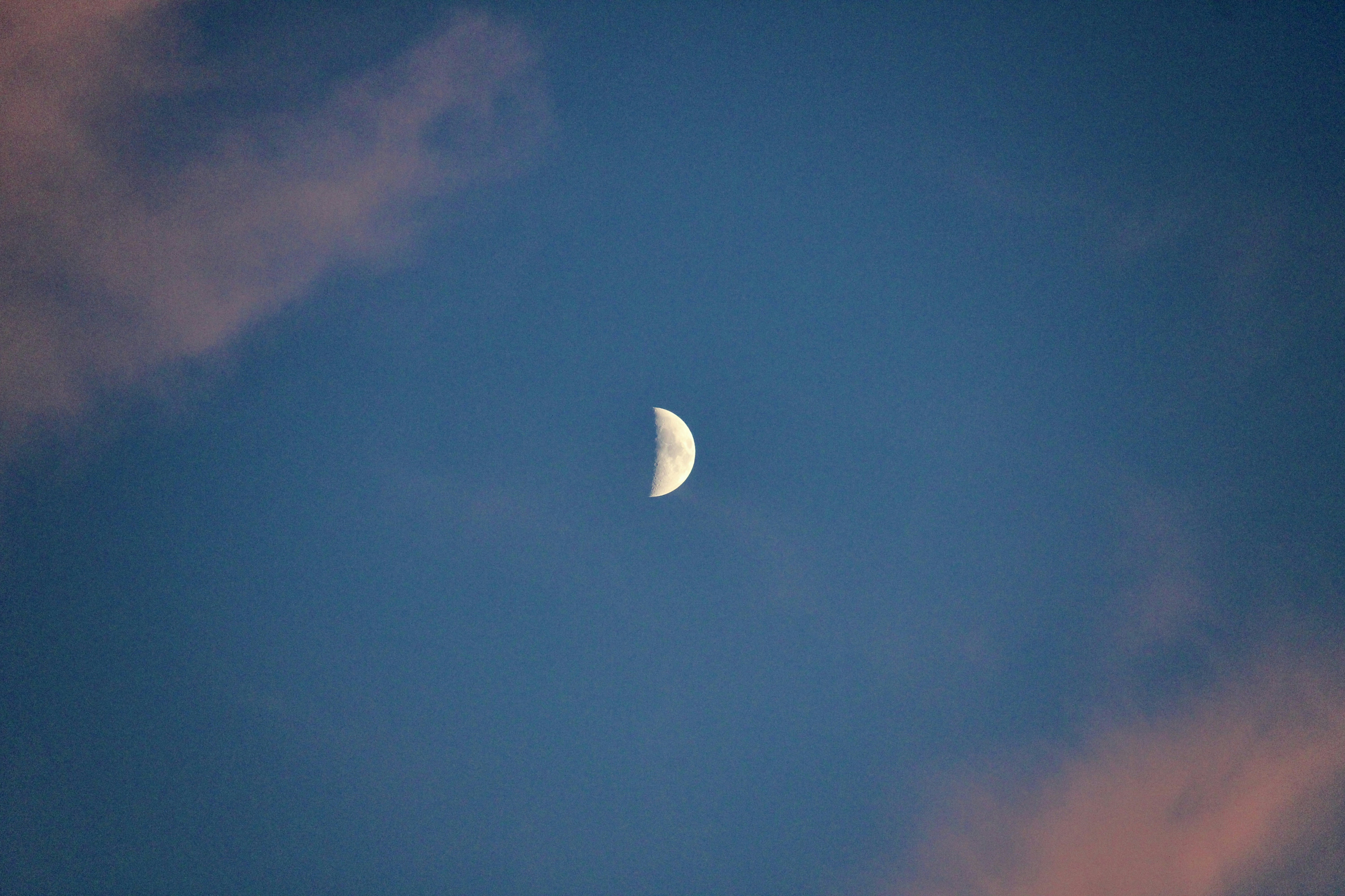 Luna Quiet in a Cerulean Veil