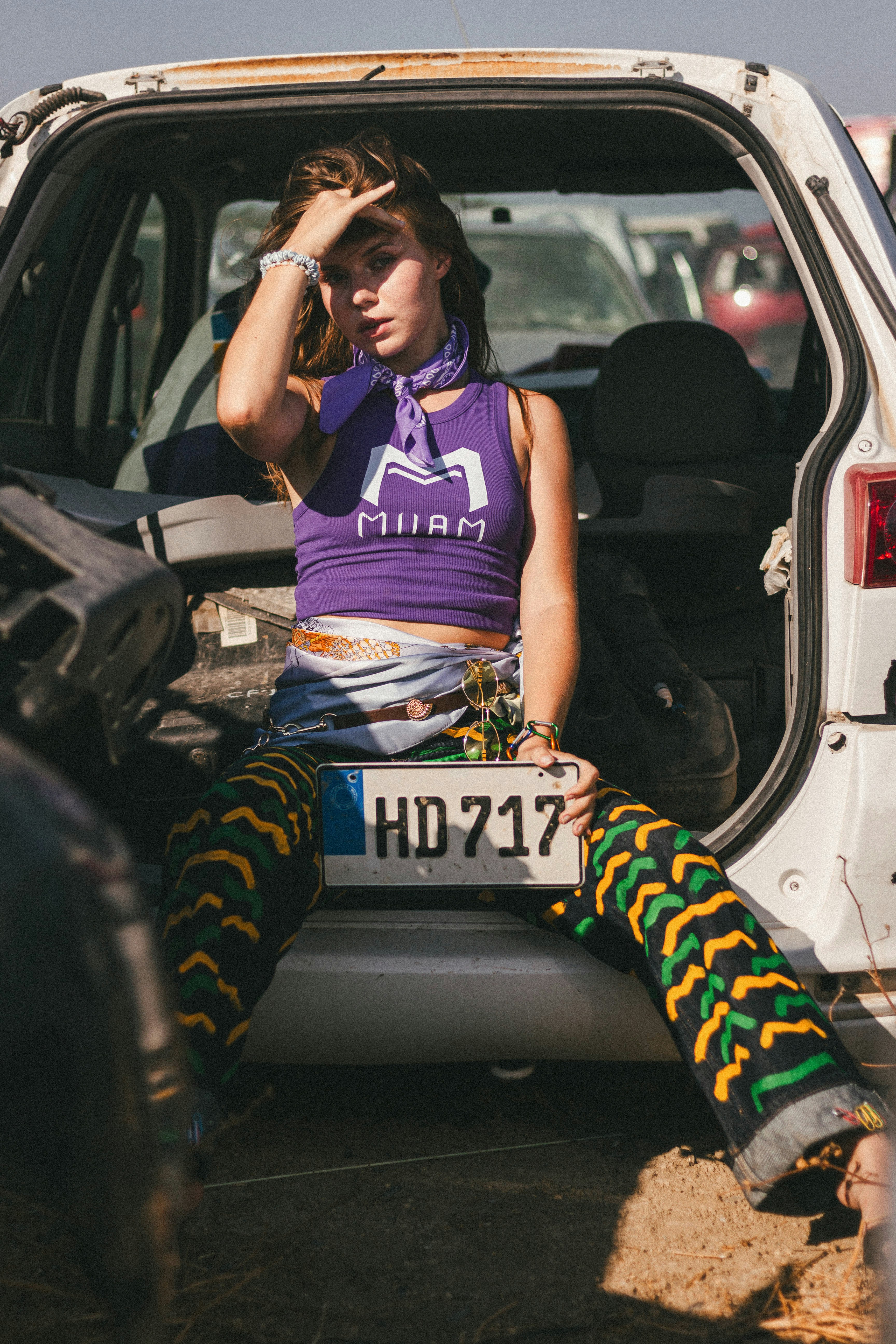 Vivid Rebel in the Carriage Wind: A Portrait of Attitude