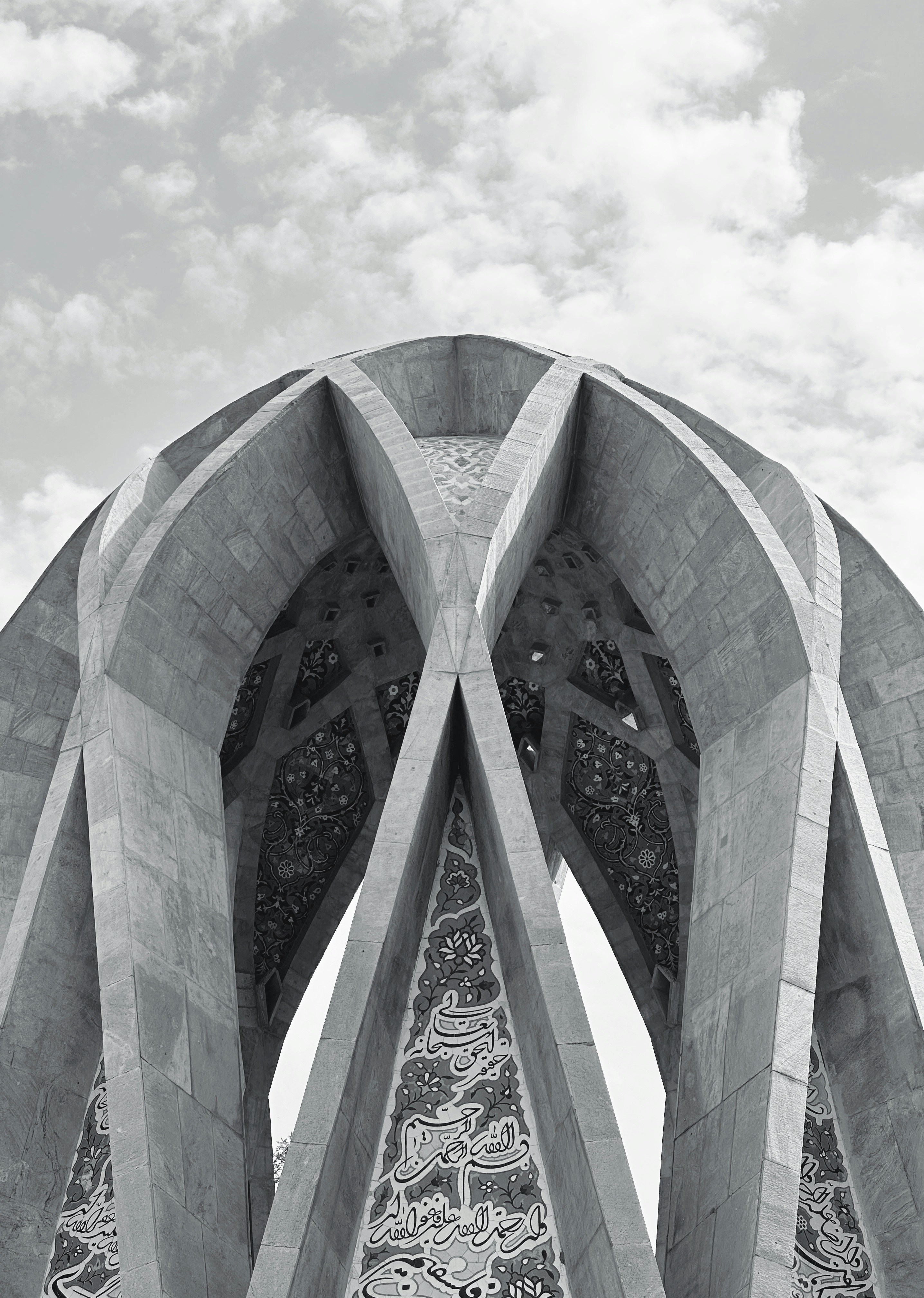 Arched Monolith: A Symmetry of Concrete Spires Reaching for the Sky