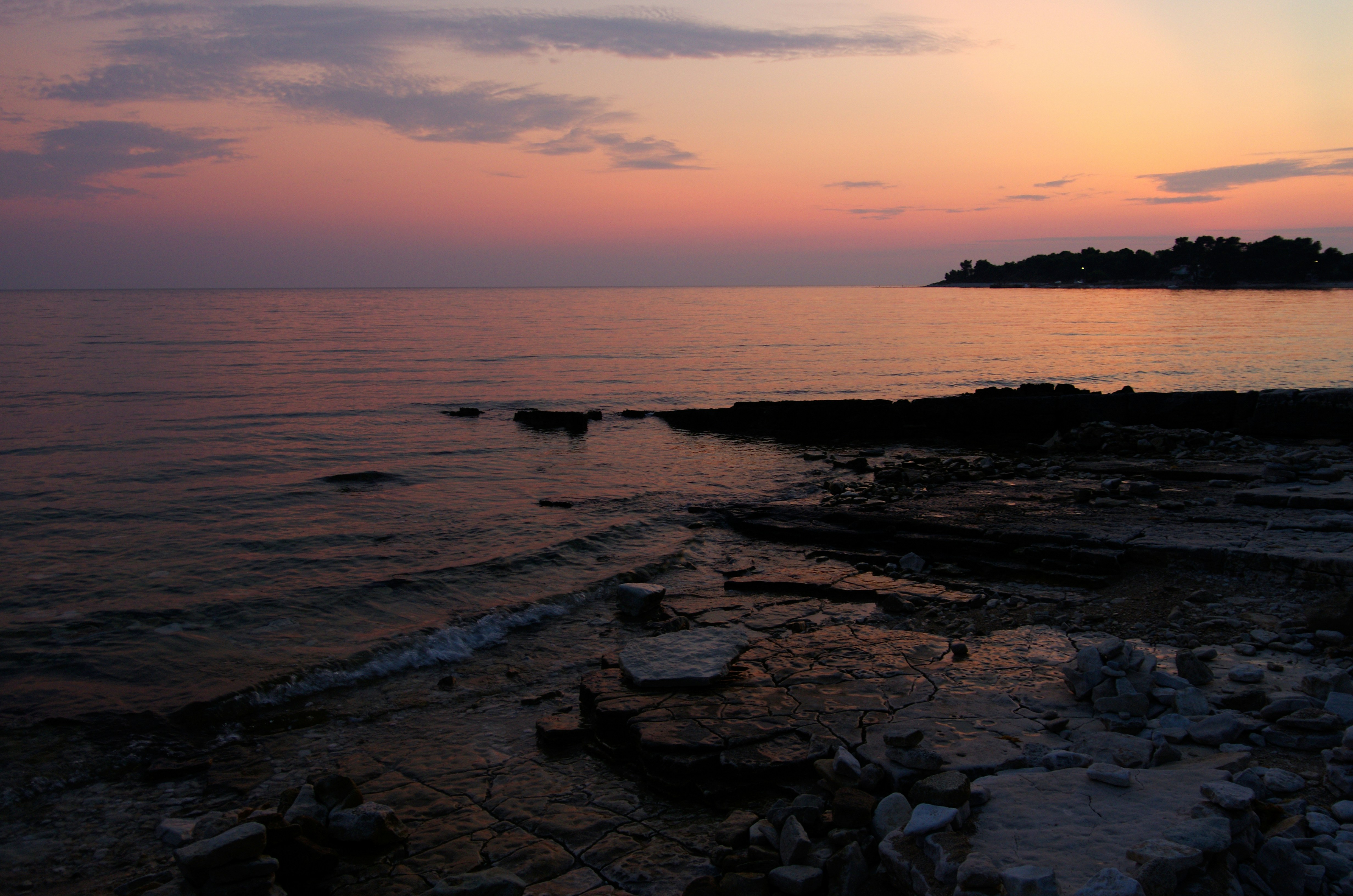 Twilight Edge: Quiet Rocks at Sunset