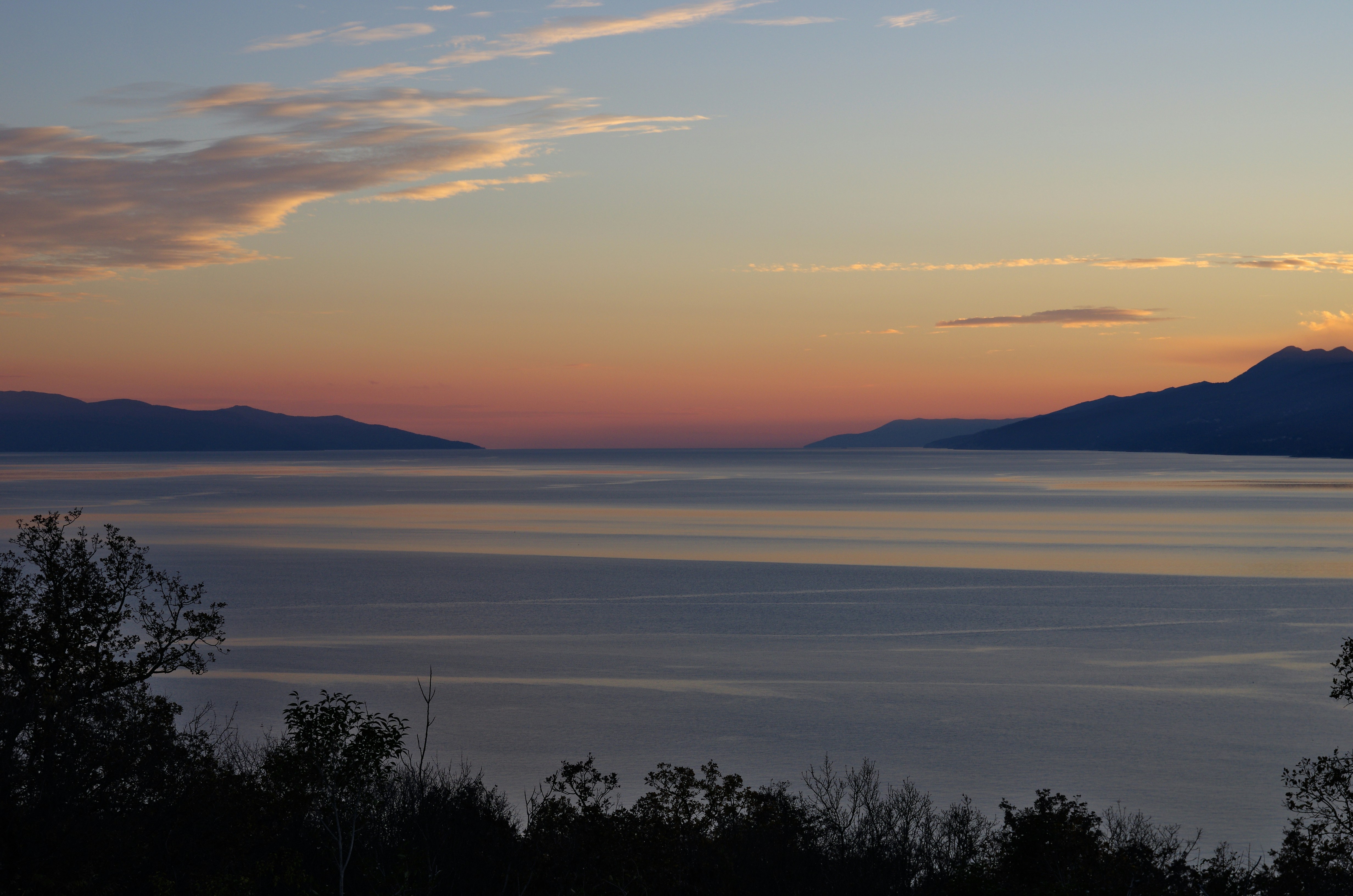 Sea of Quiet: Sunset over a Calmed Fjord