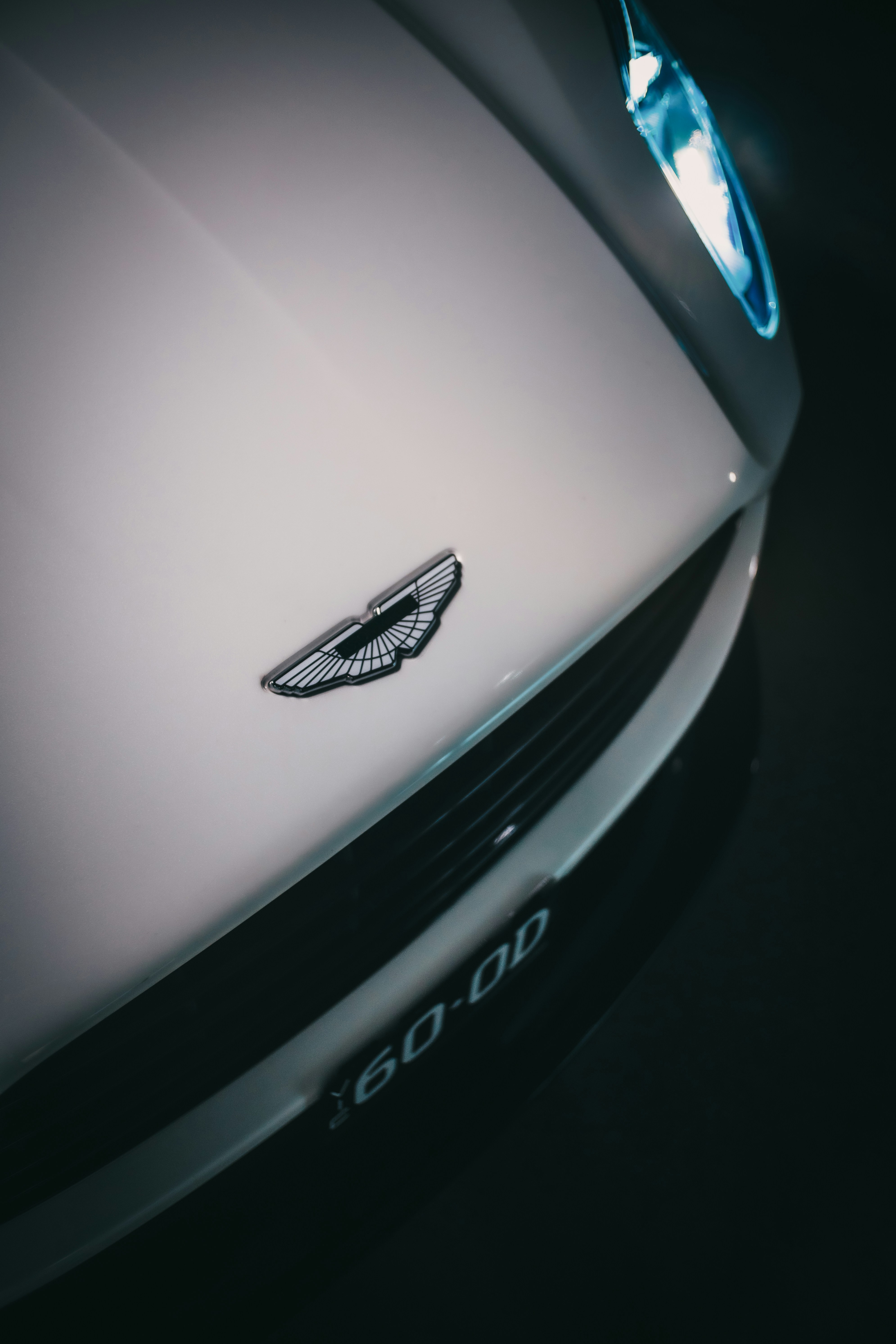 Aston Grille: Front-close with Vantage on the Emblem
