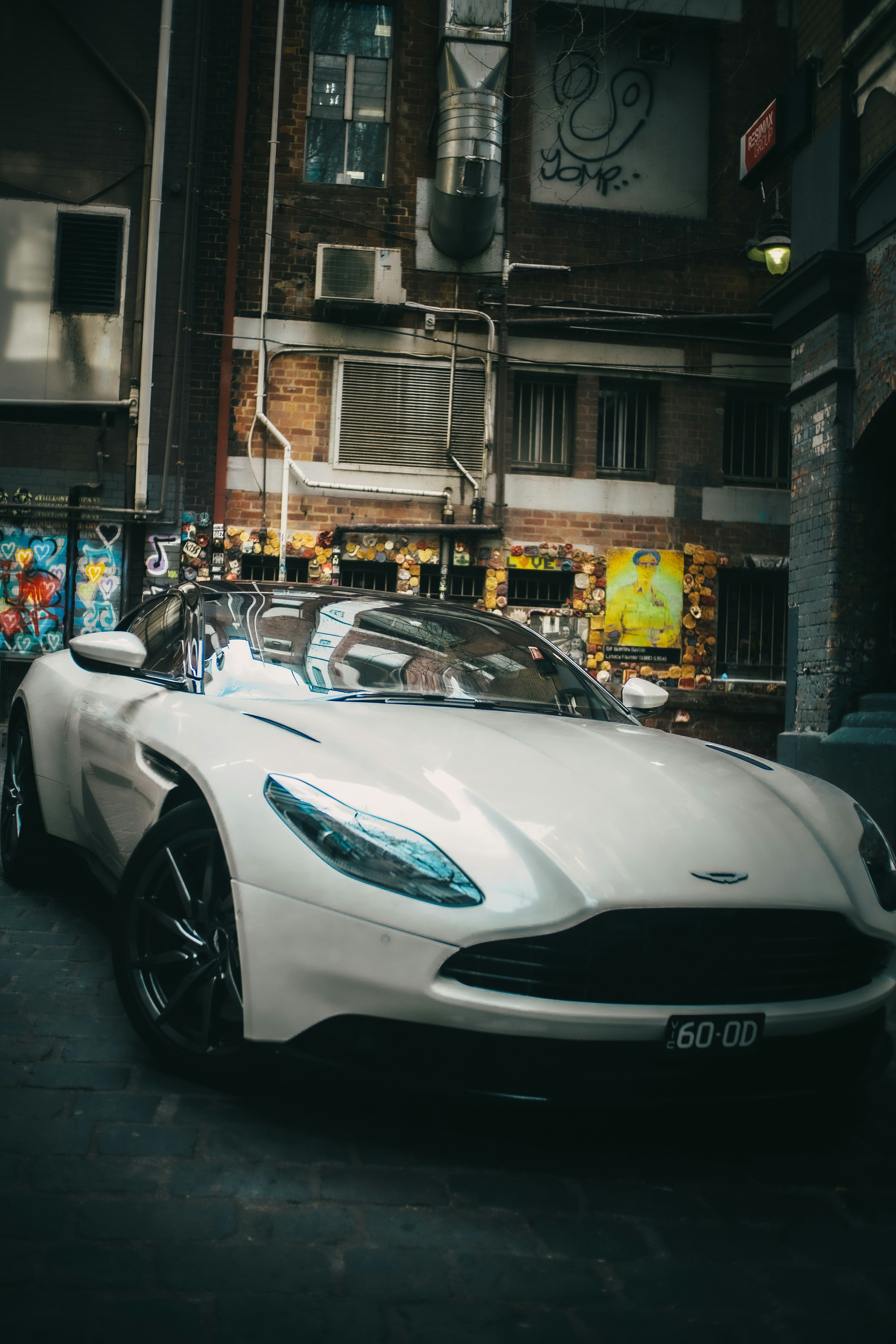 Chrome Angel in a Narrow Alley