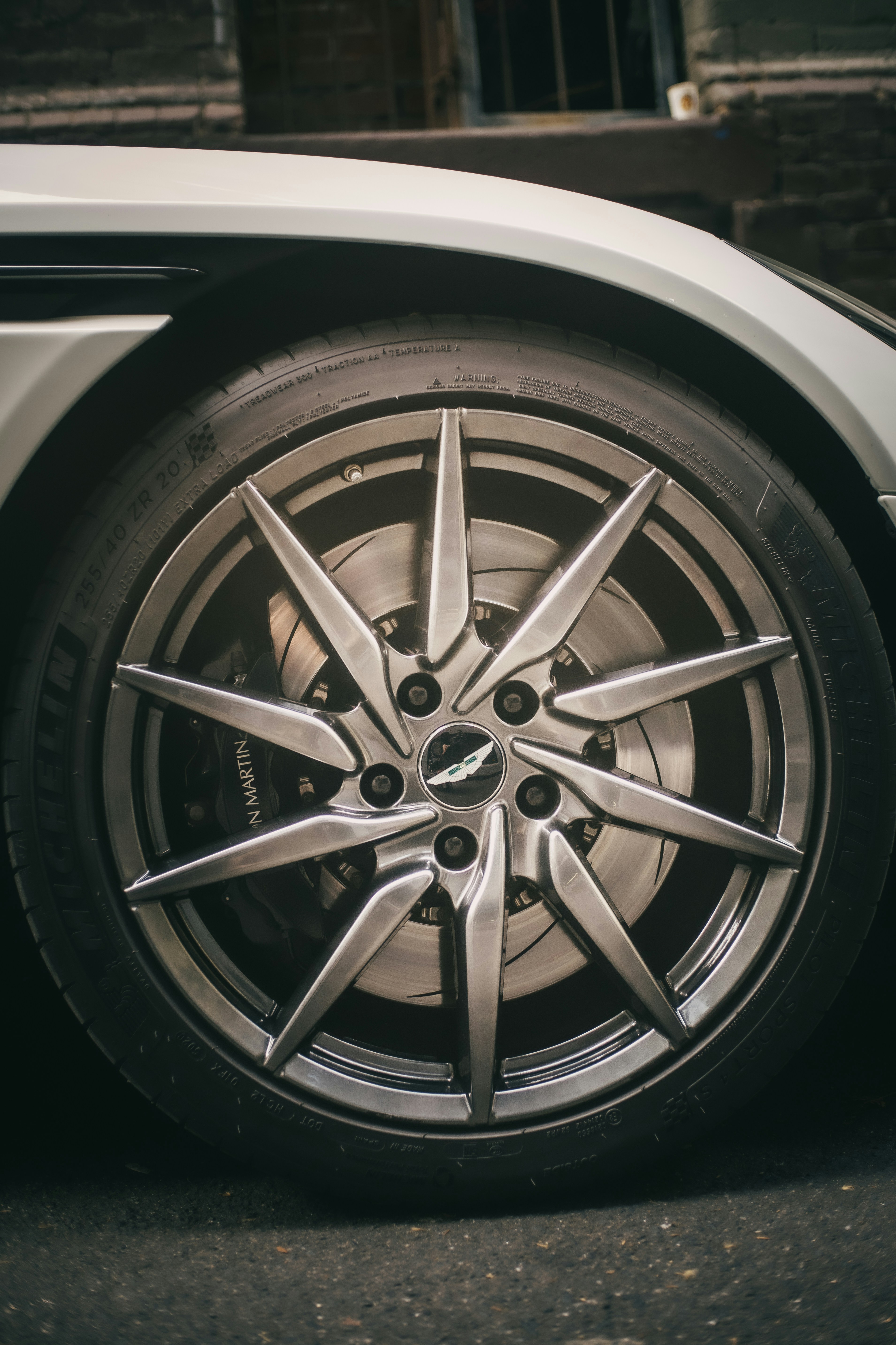 Torqued Elegance: A Close-Up of an Alloy Wheel and Brake Detail